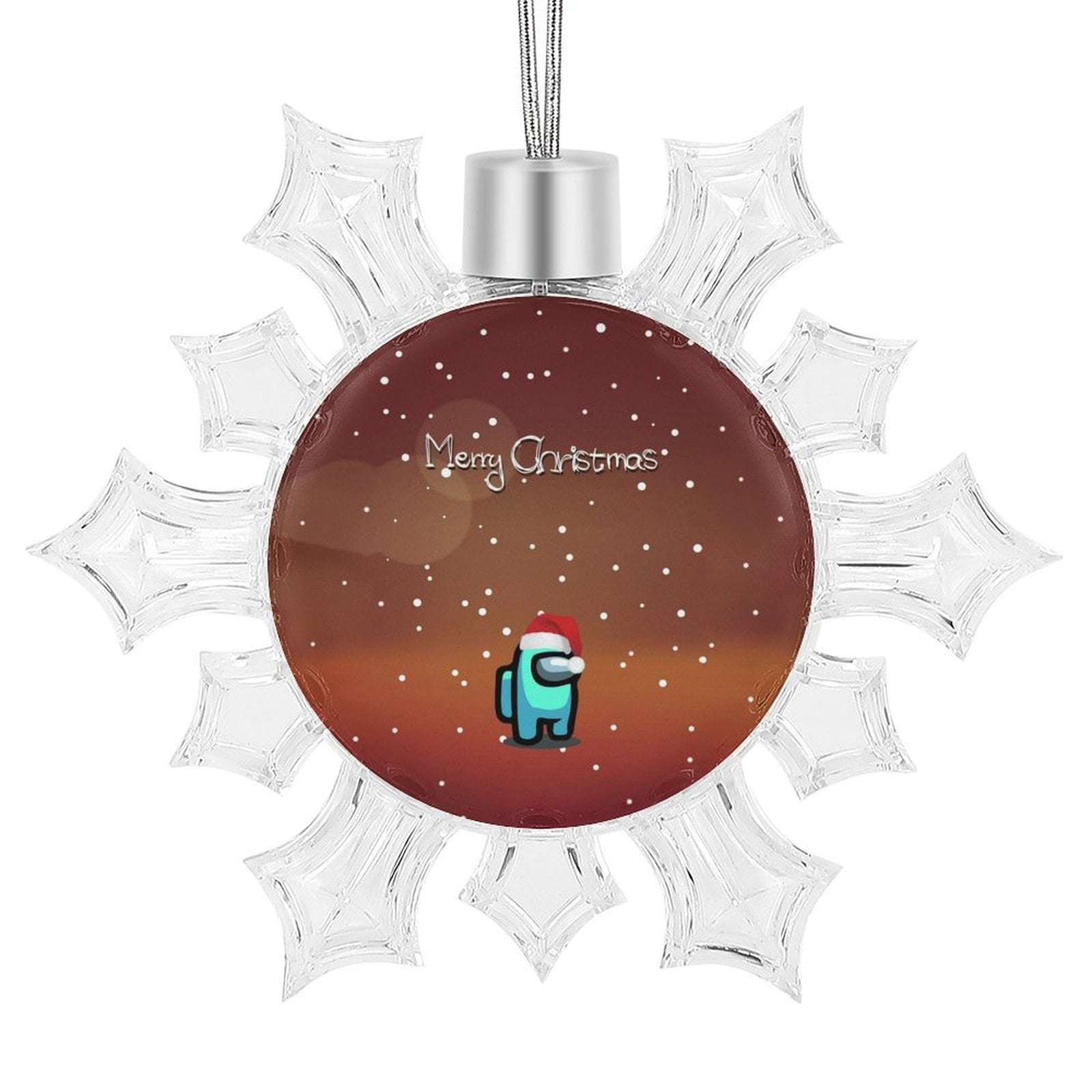 Among Us Impostor Snowflake Ornament Hanging Christmas Tree Pendant ...