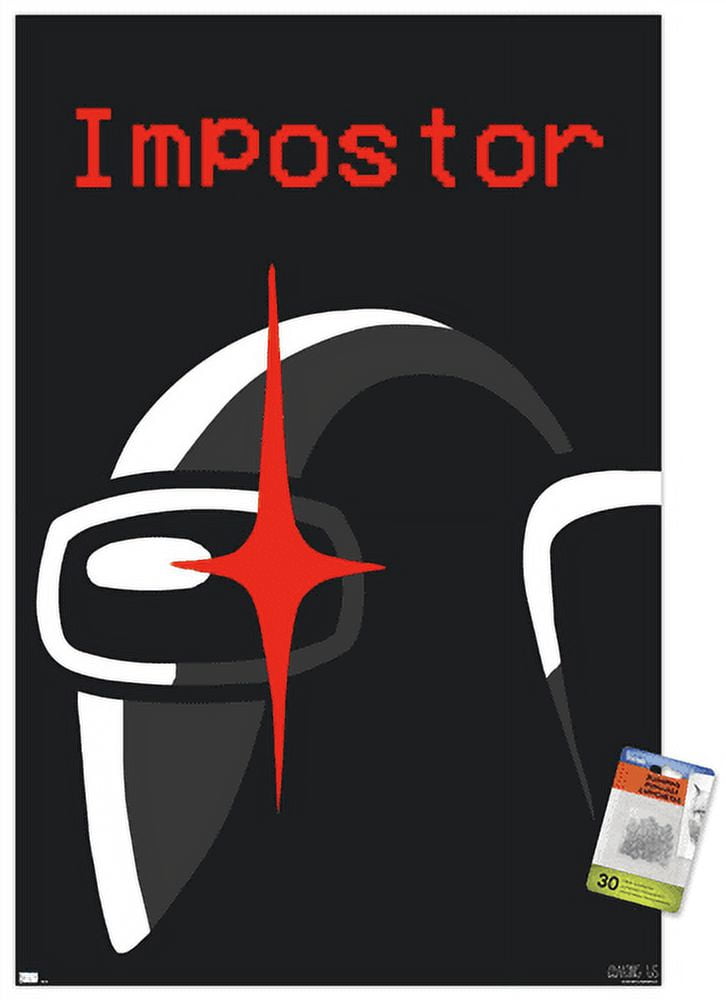 Among Us - Impostor Wall Poster with Pushpins, 22.375" x 34" - Walmart.com
