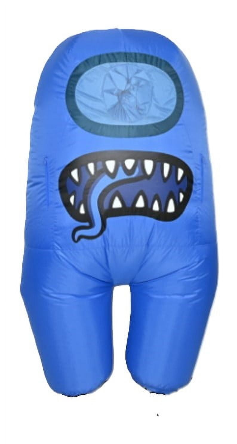 Among Us Inflatable Blue Impostor Halloween Costume for Children, blue ...