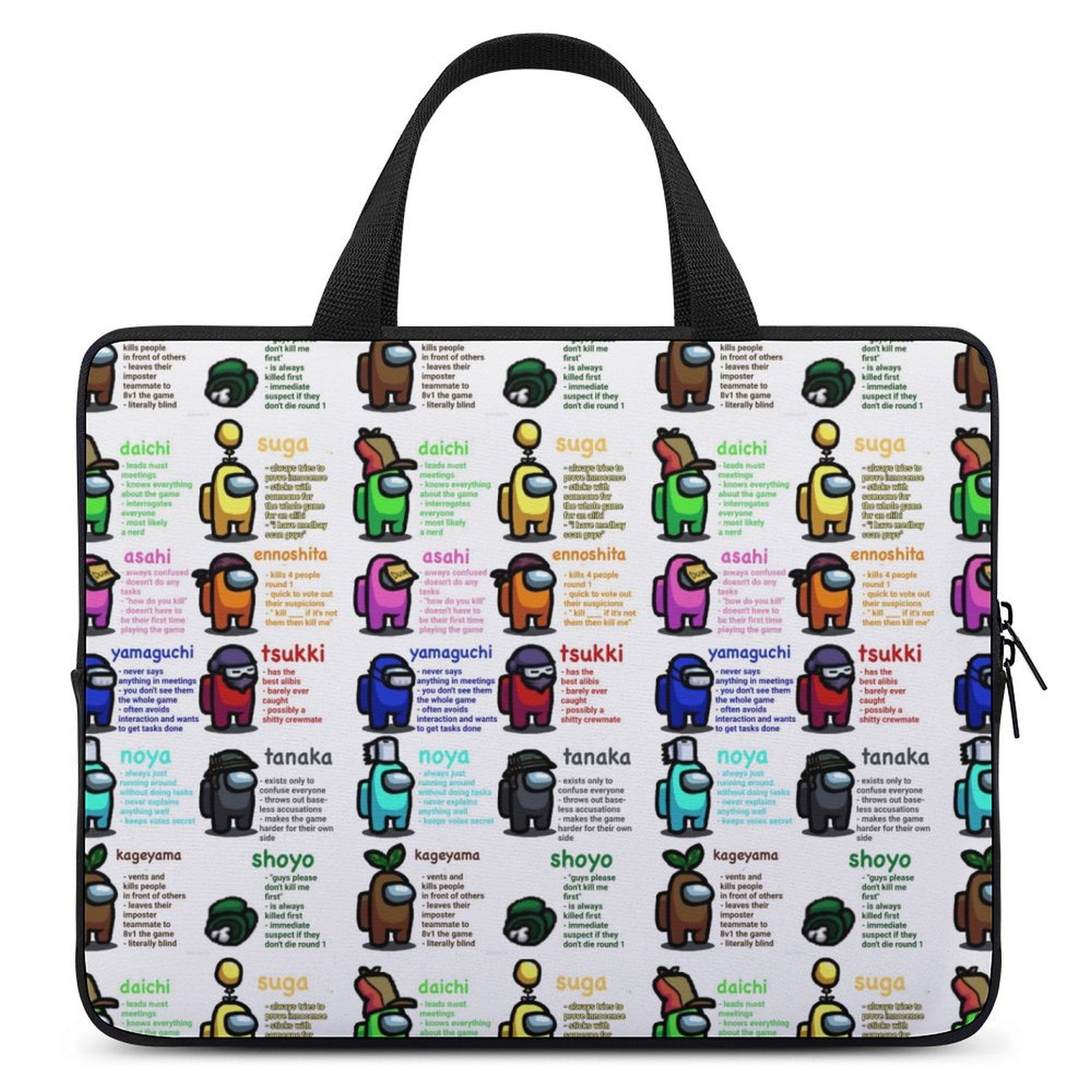 Among Us Introduction Laptop Bag for Women Men 17 Inch,Laptop Tote Work ...