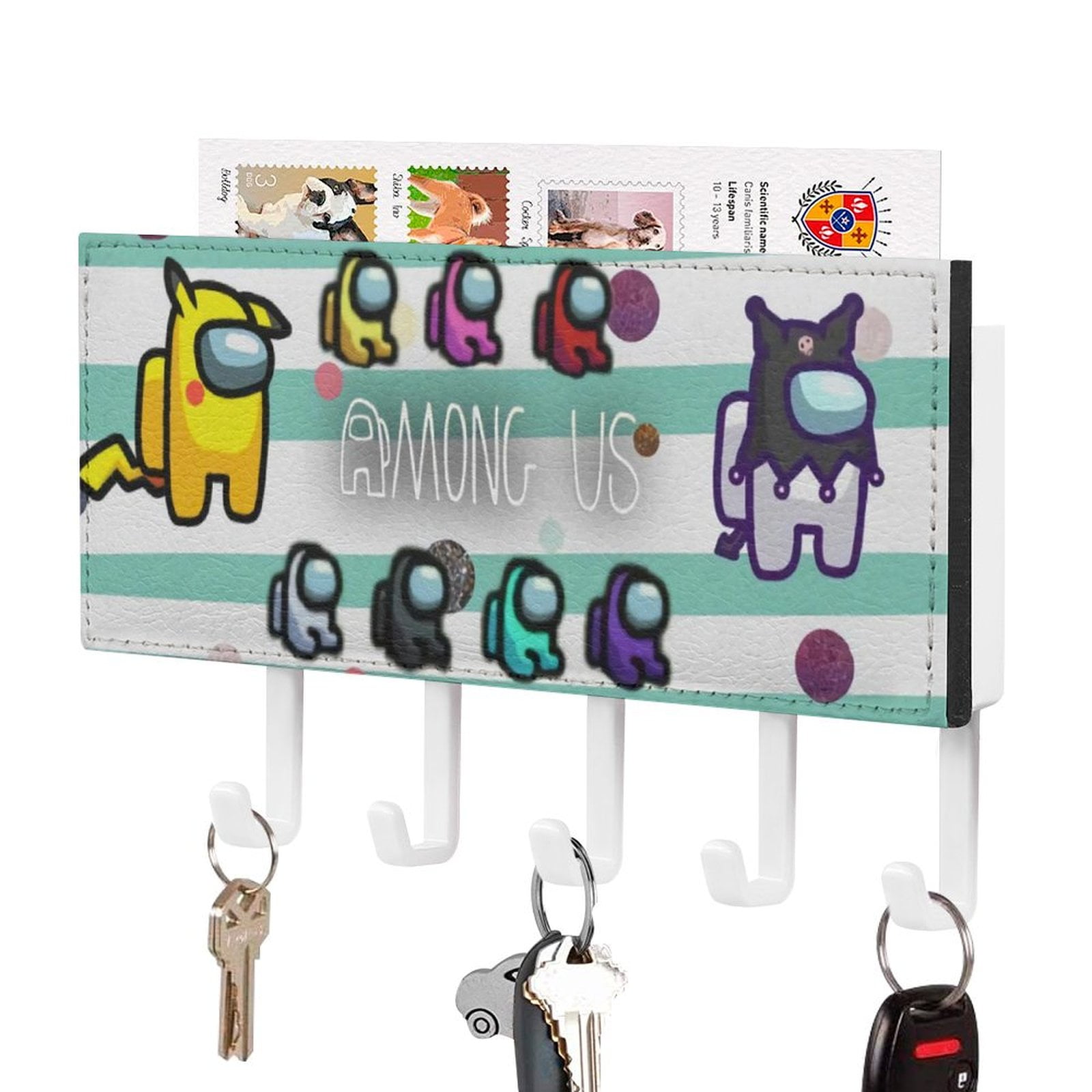 Among Us Key Holder for Wall: Easy Installation Mail Organizer Wall ...