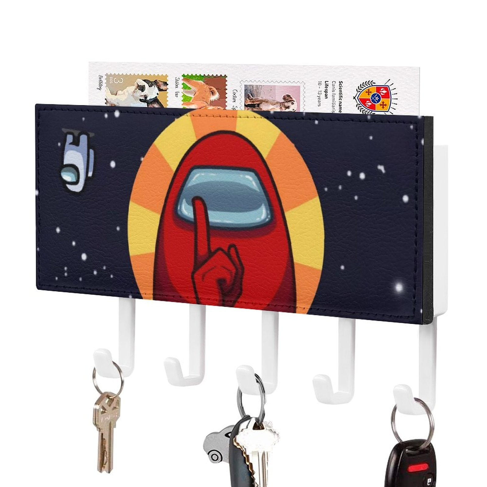 Among Us Key Holder for Wall: Easy Installation Mail Organizer Wall ...