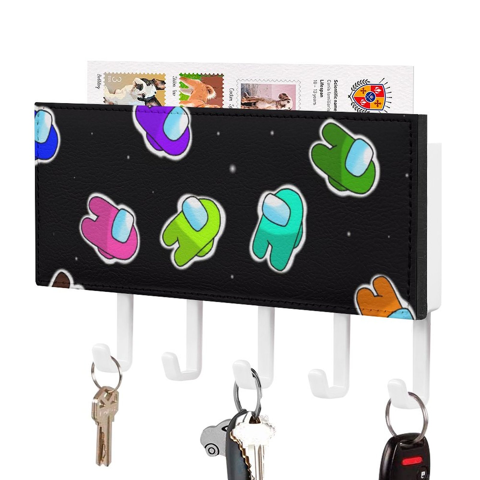 Among Us Key Holder for Wall: Easy Installation Mail Organizer Wall ...