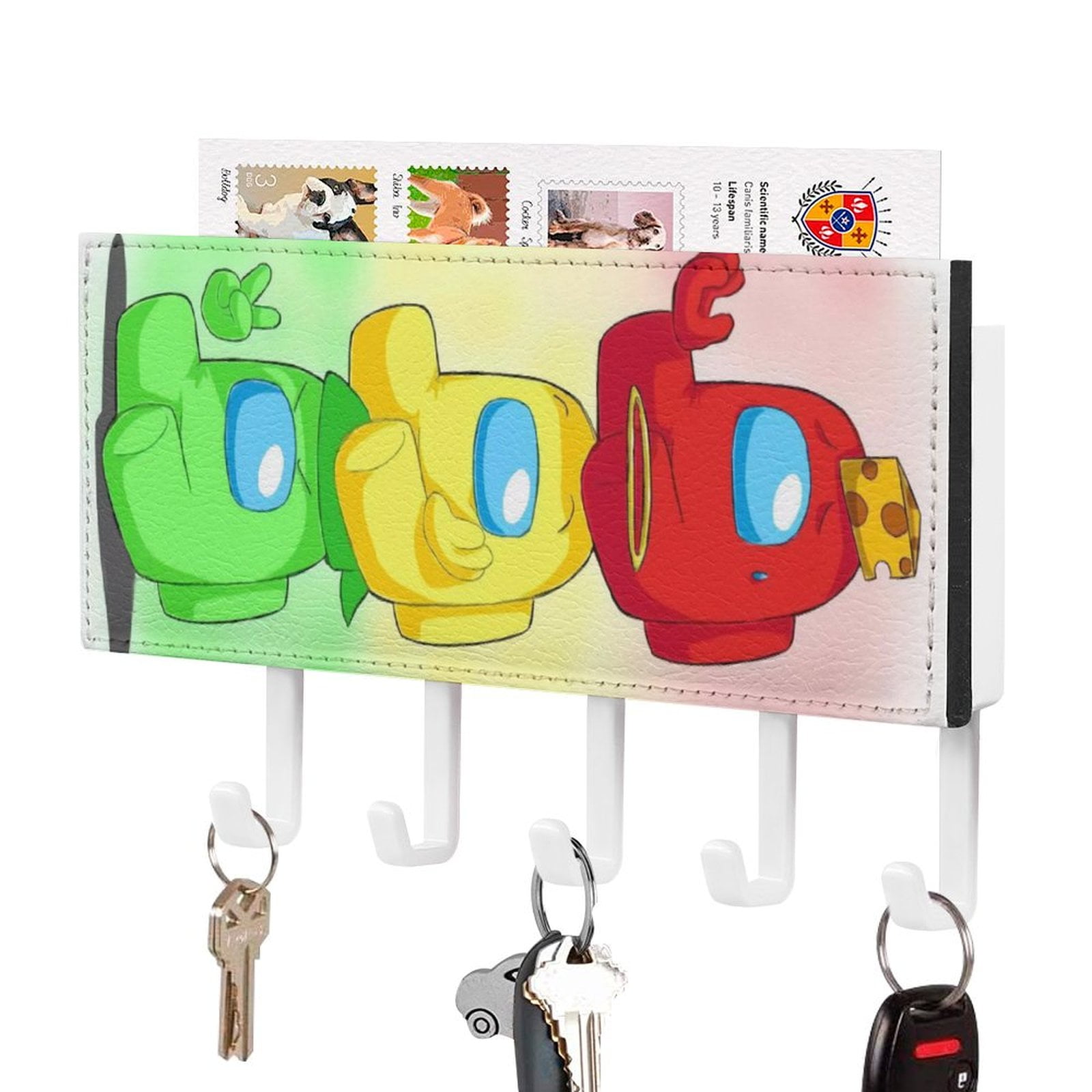 Among Us Key Holder for Wall: Easy Installation Mail Organizer Wall ...