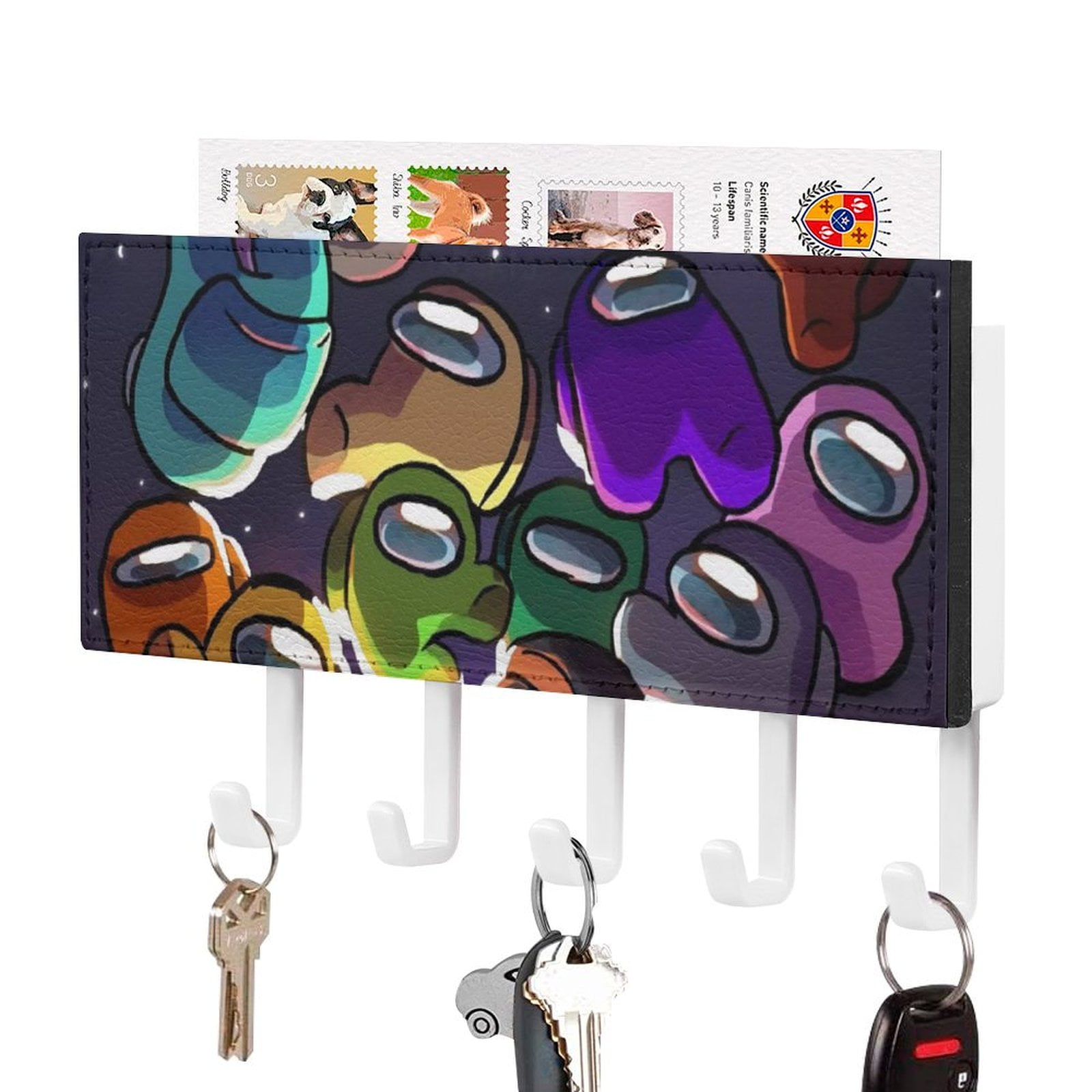 Among Us Key Holder for Wall: Easy Installation Mail Organizer Wall ...