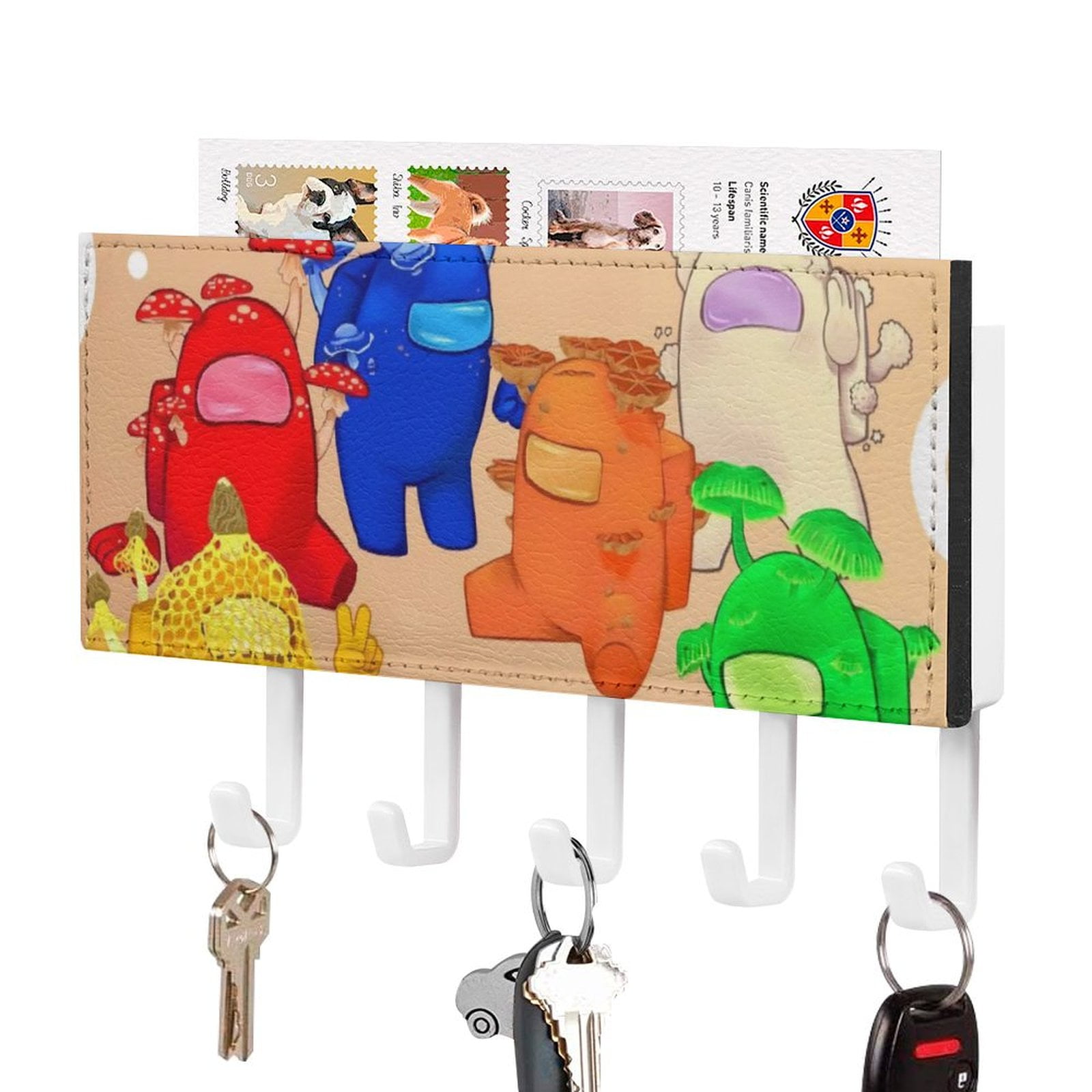 Among Us Key Holder for Wall: Easy Installation Mail Organizer Wall ...