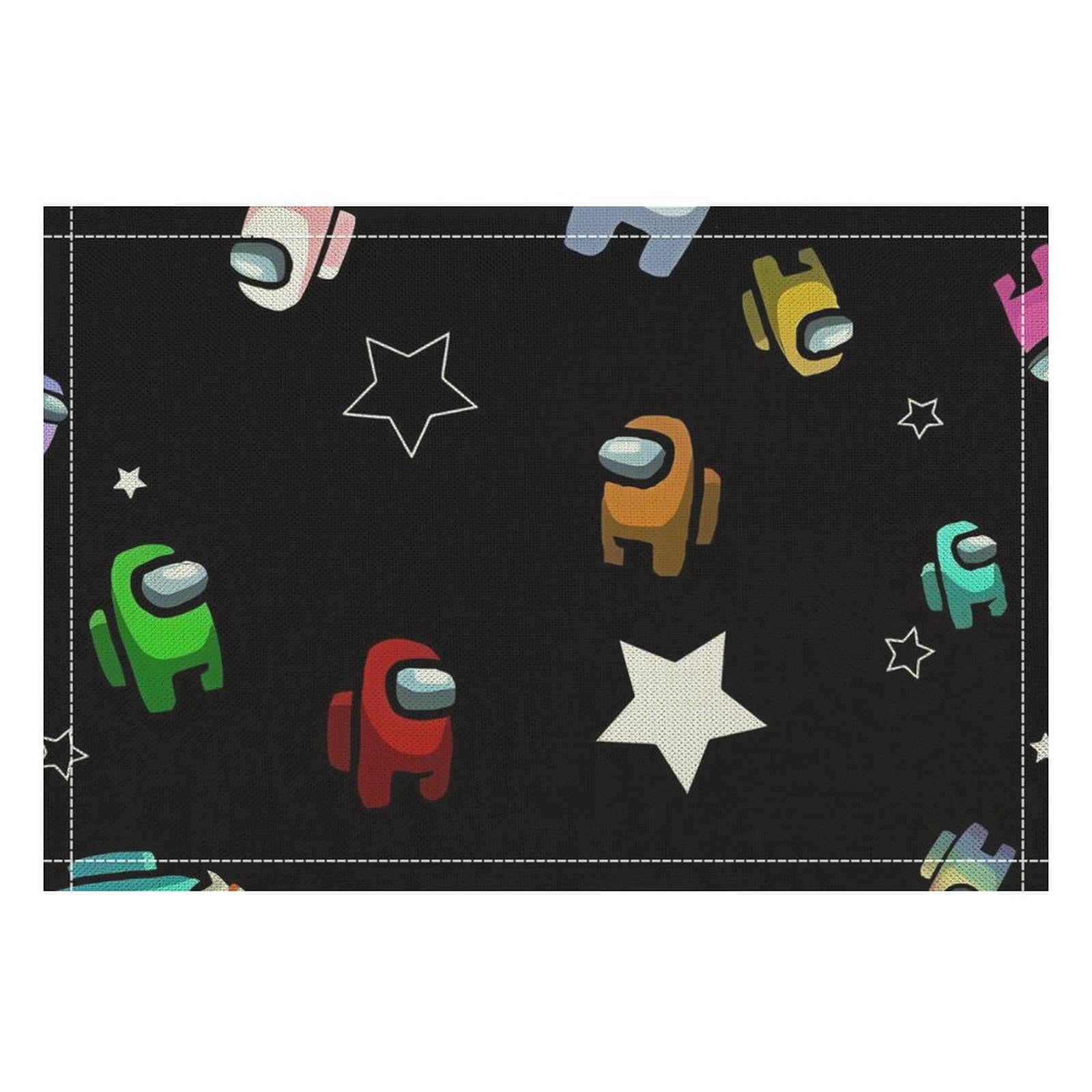 Among Us Linen Placemat, Tabletop Decor Reusable Washable Party ...
