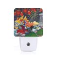 Among-Us Lion Dance Night Light,Night Lights Plug into Wall,1 Pack LED ...