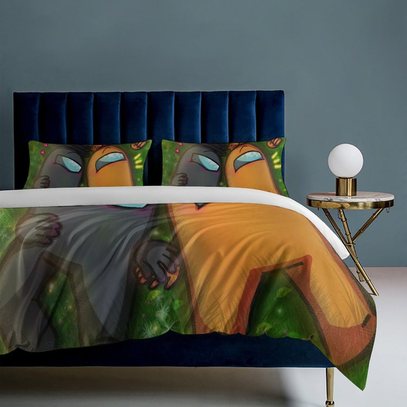 Among Us Logic Mr Cheese X The Gentelman Duvet Cover Set,Bedding for ...