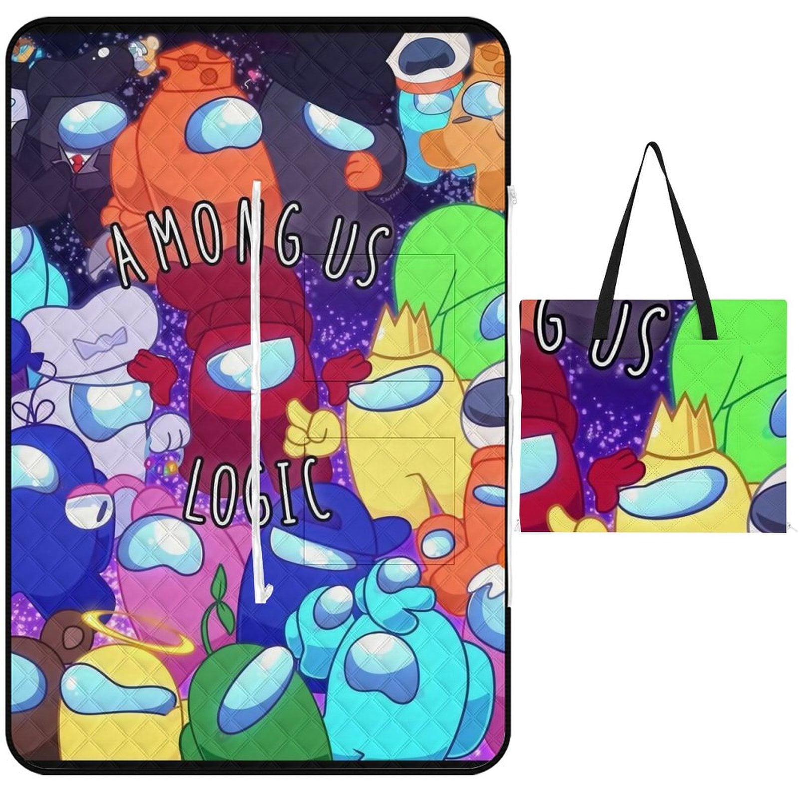 Among Us Logic Picnic Blankets 59"x39" Extra Large Outdoor Blanket ...
