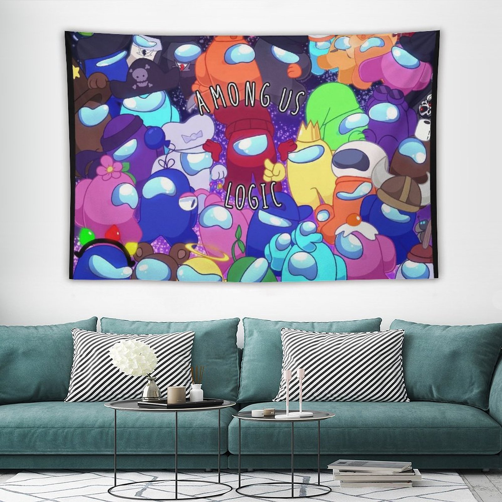 Among Us Logic Tapestry,Among Us Logic Poster for Bedroom Girls Boys ...