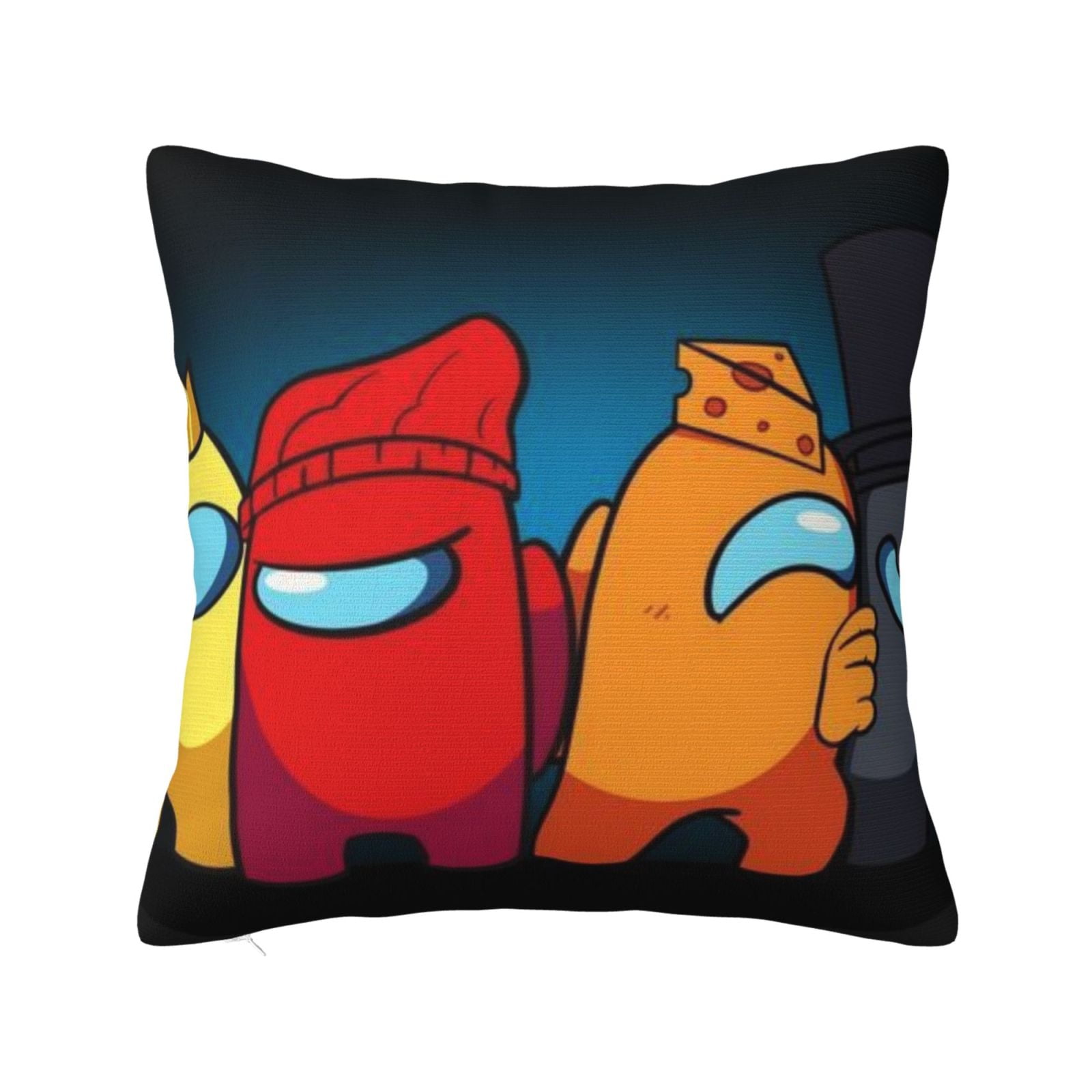 Among Us Logic Throw Pillow Covers 16x16 Inch,Square Pillow Covers For ...