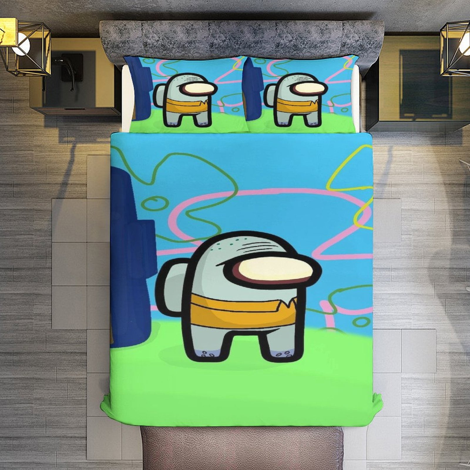 Among Us MP Bedding Set,Duvet Cover Set for Kids Girls Teens Comforter ...