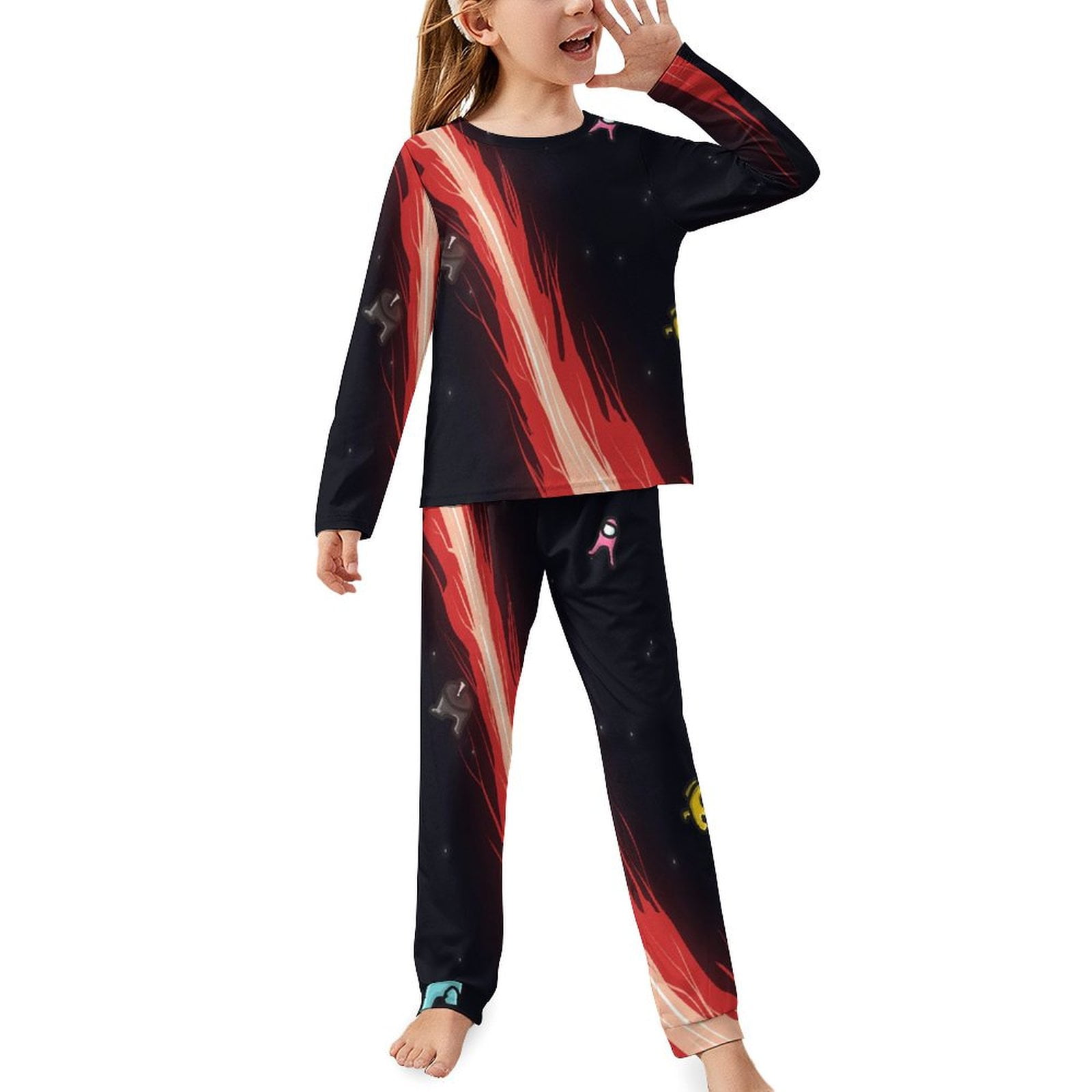 Among Us Pajamas for Girls 2-Piece Soft Long Sleeve & Pants PJ Set ...