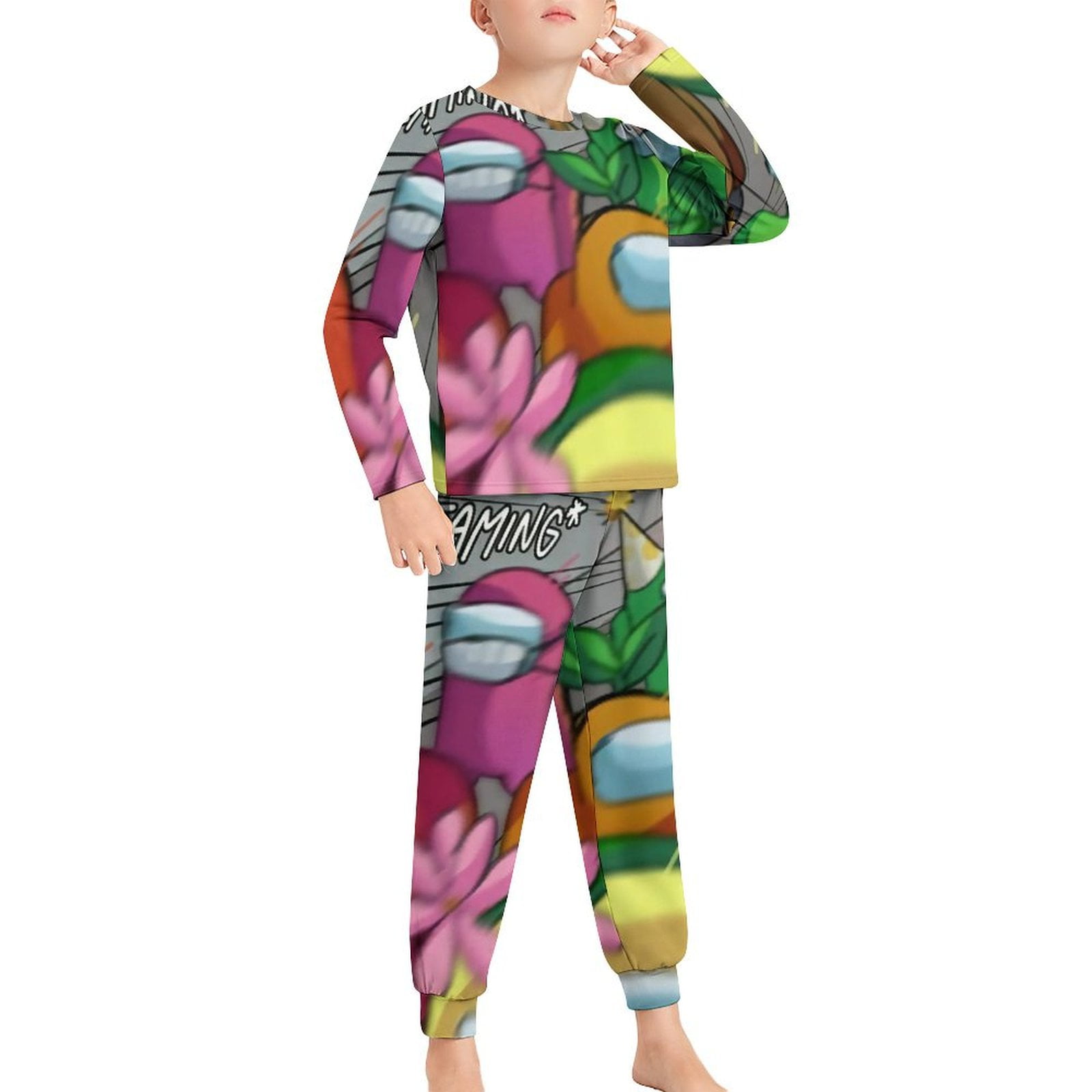 Among Us Panicken Screaming Boys Pajamas for Toddler Clothes Set Planet ...