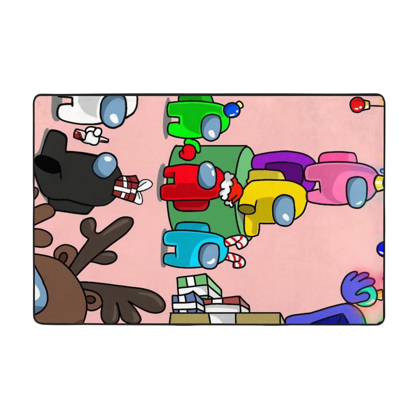 Among Us Parties Gamer Rug Room Non-Slip Gaming Rug Cool Graffiti ...