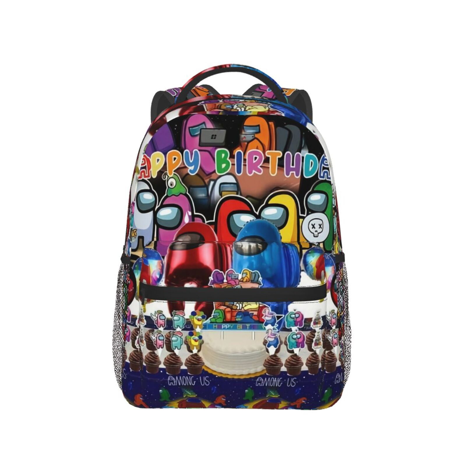 Among Us Party Birthday Cake Backpack 15.7 Inch,Travel Backpack ...