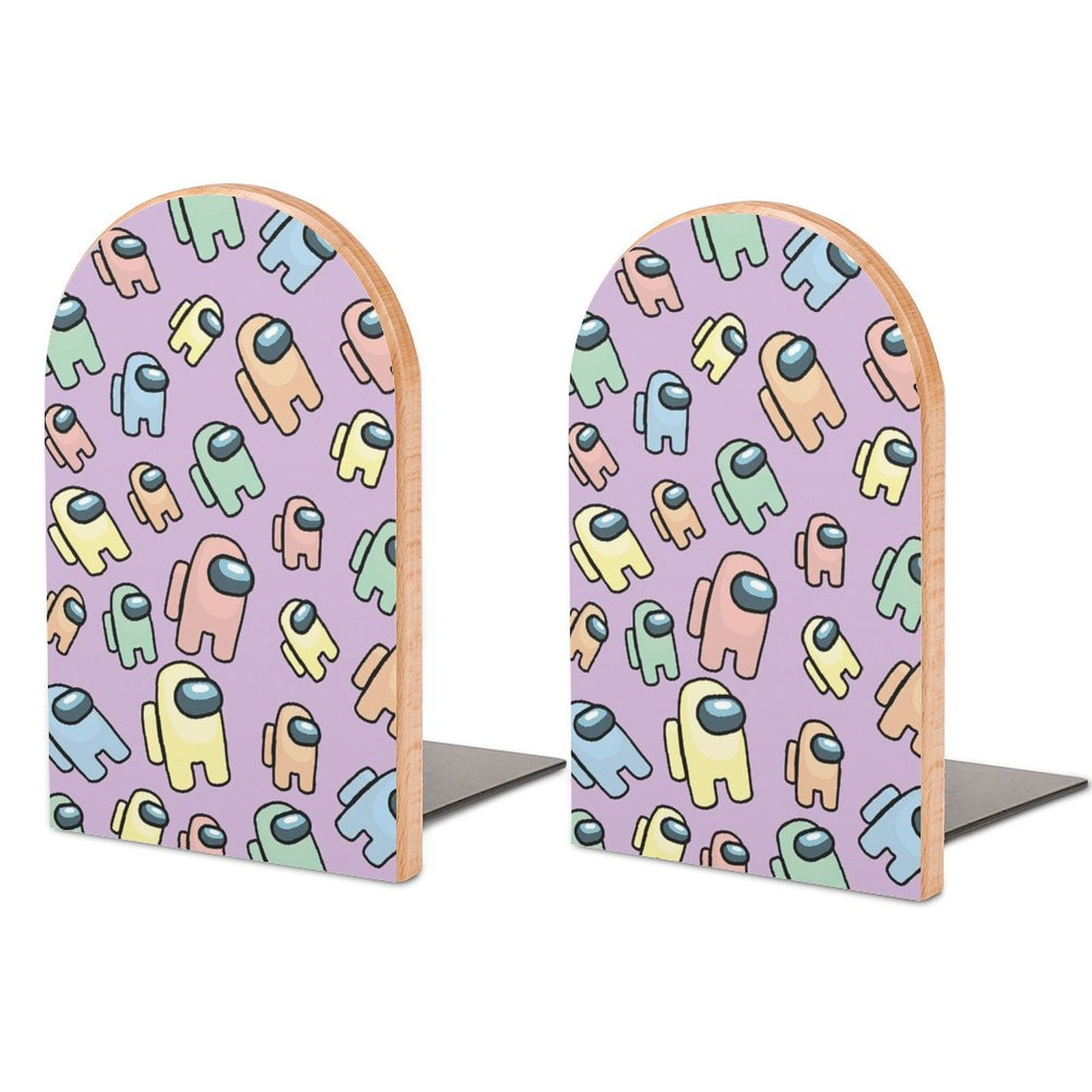 Among Us Pastel Book Ends,BookEnds Supports for Bookrack Desk,Bookend ...