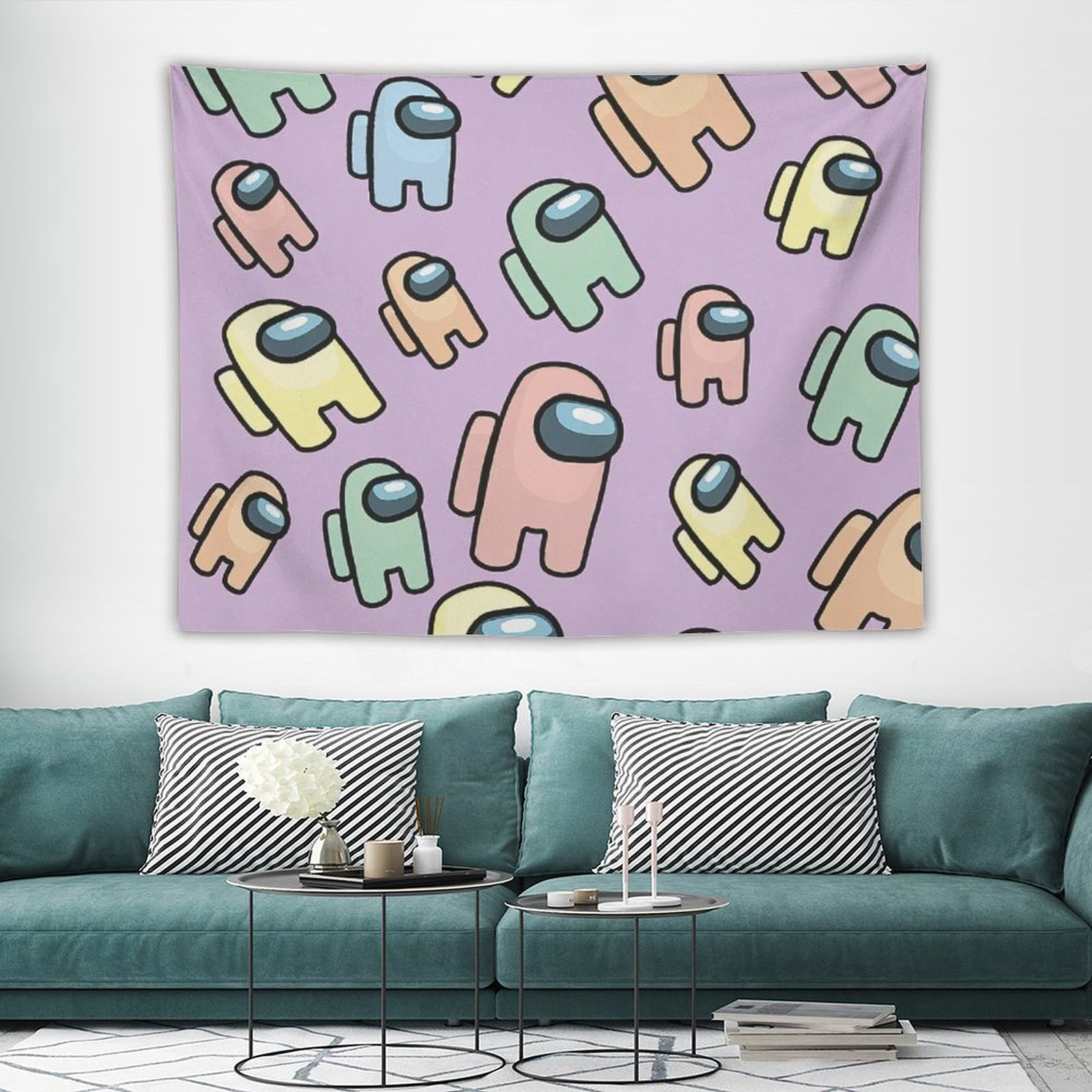 Among Us Pastel Tapestry,Among Us Pastel Tapestry Wall Hanging,Wall ...