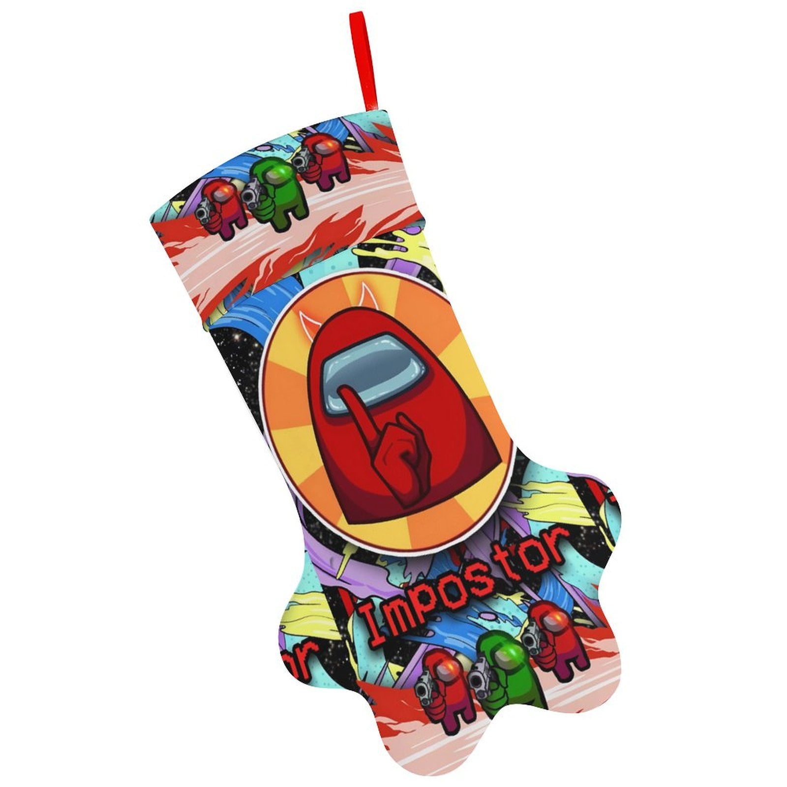 Among Us Pet Paw Christmas Stockings Gifts Pet Dog Christmas Stocking ...