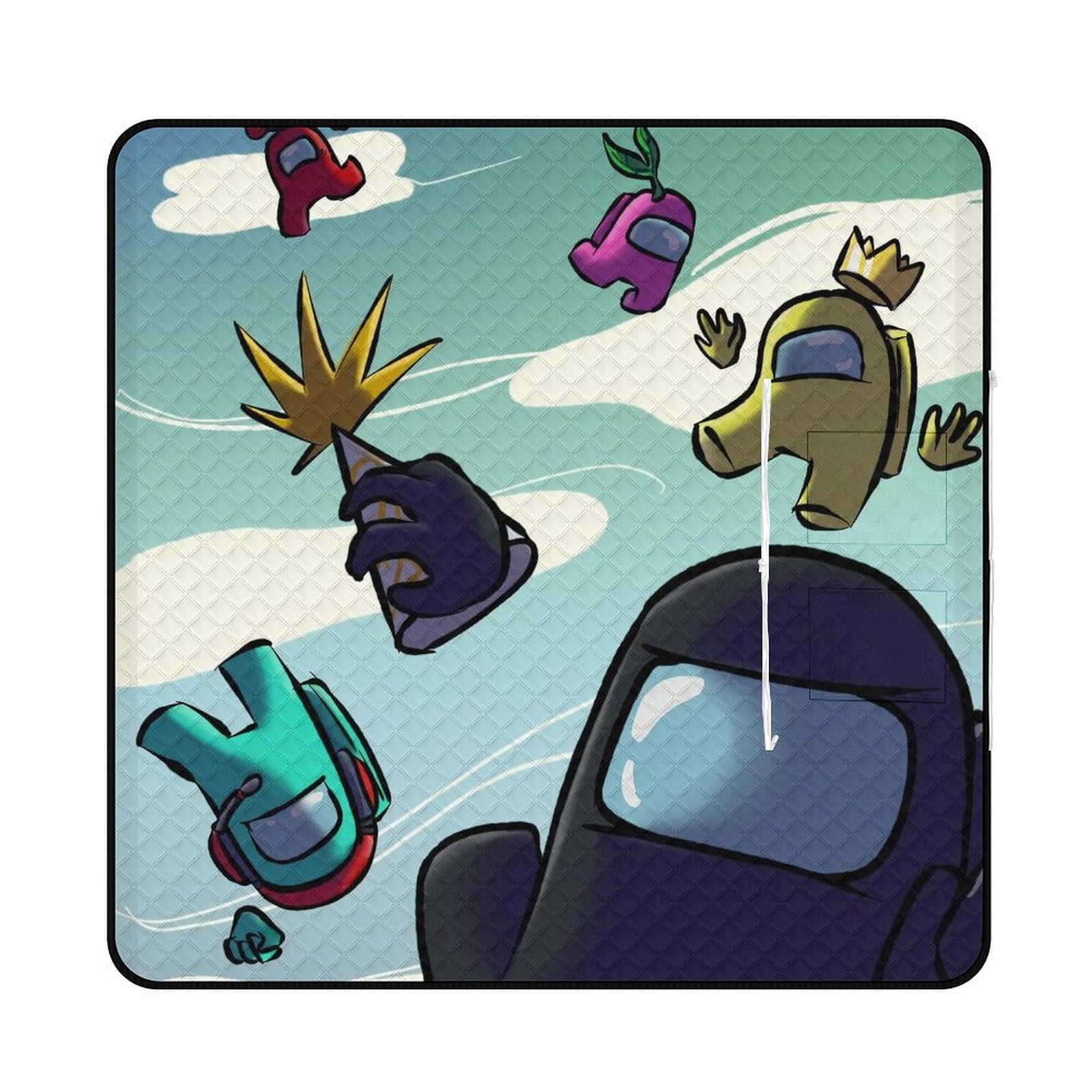 Among Us Picnic Blanket,Foldable Waterproof Sand Mat,Extra Large Picnic ...