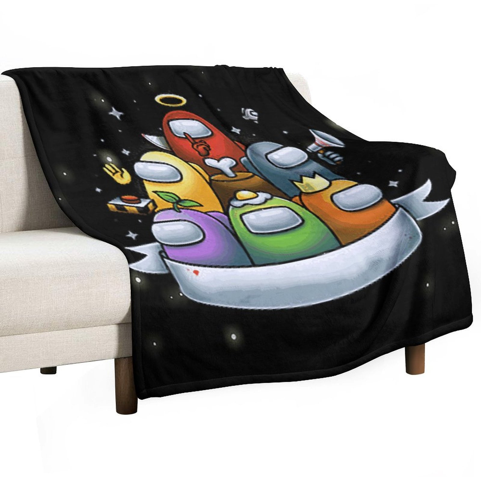 Among_Us Plush Throw Blanket - Measures 50"x60" - Kids Super Soft ...
