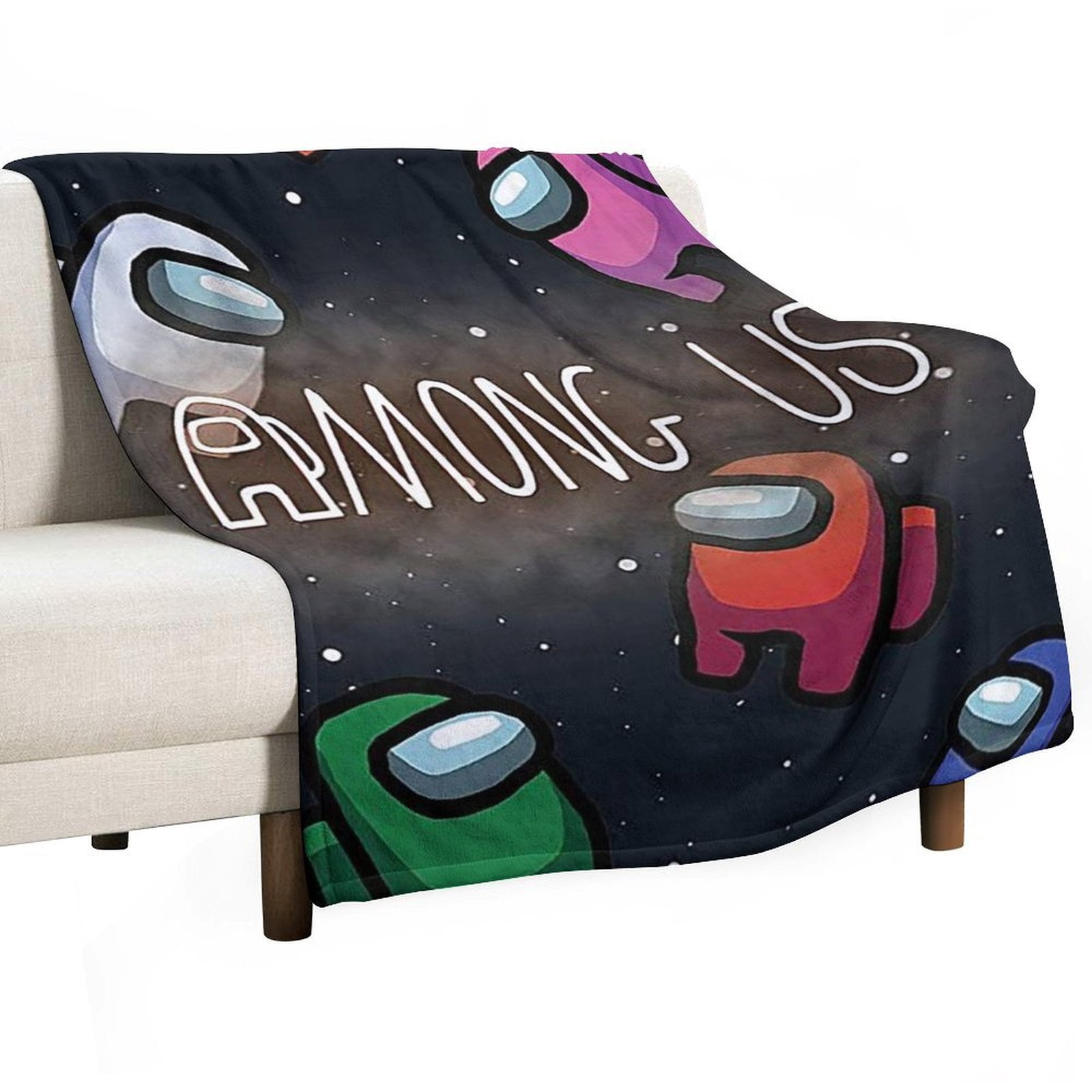Among_Us Plush Throw Blanket - Measures 60"x80" - Kids Super Soft ...