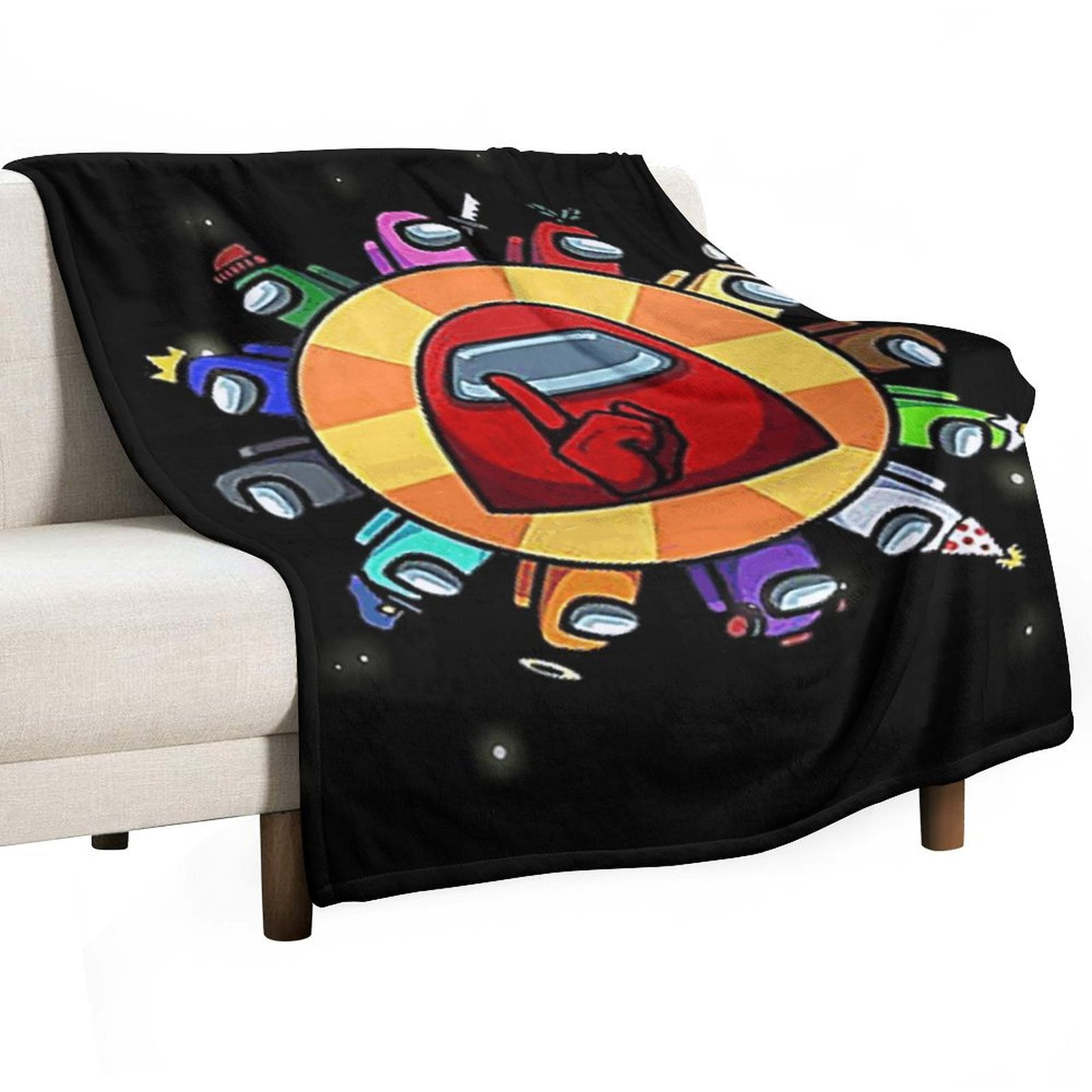 Among_Us Plush Throw Blanket - Measures 66"x90" - Kids Super Soft ...