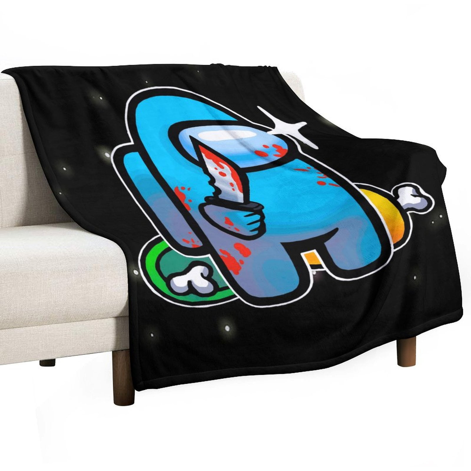 Among_Us Plush Throw Blanket - Measures 70"x80" - Kids Super Soft ...