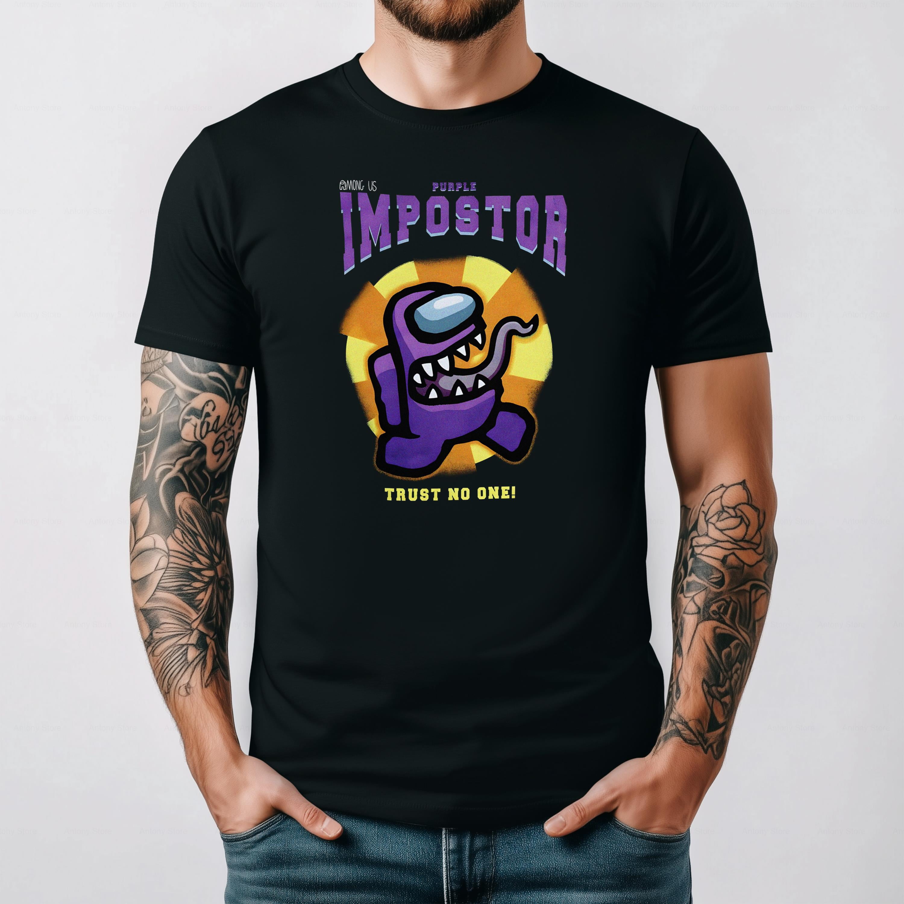 Among Us Purple Impostor Was Not The Impostor Graphic T-Shirt unisex up to 5XL - Walmart.com