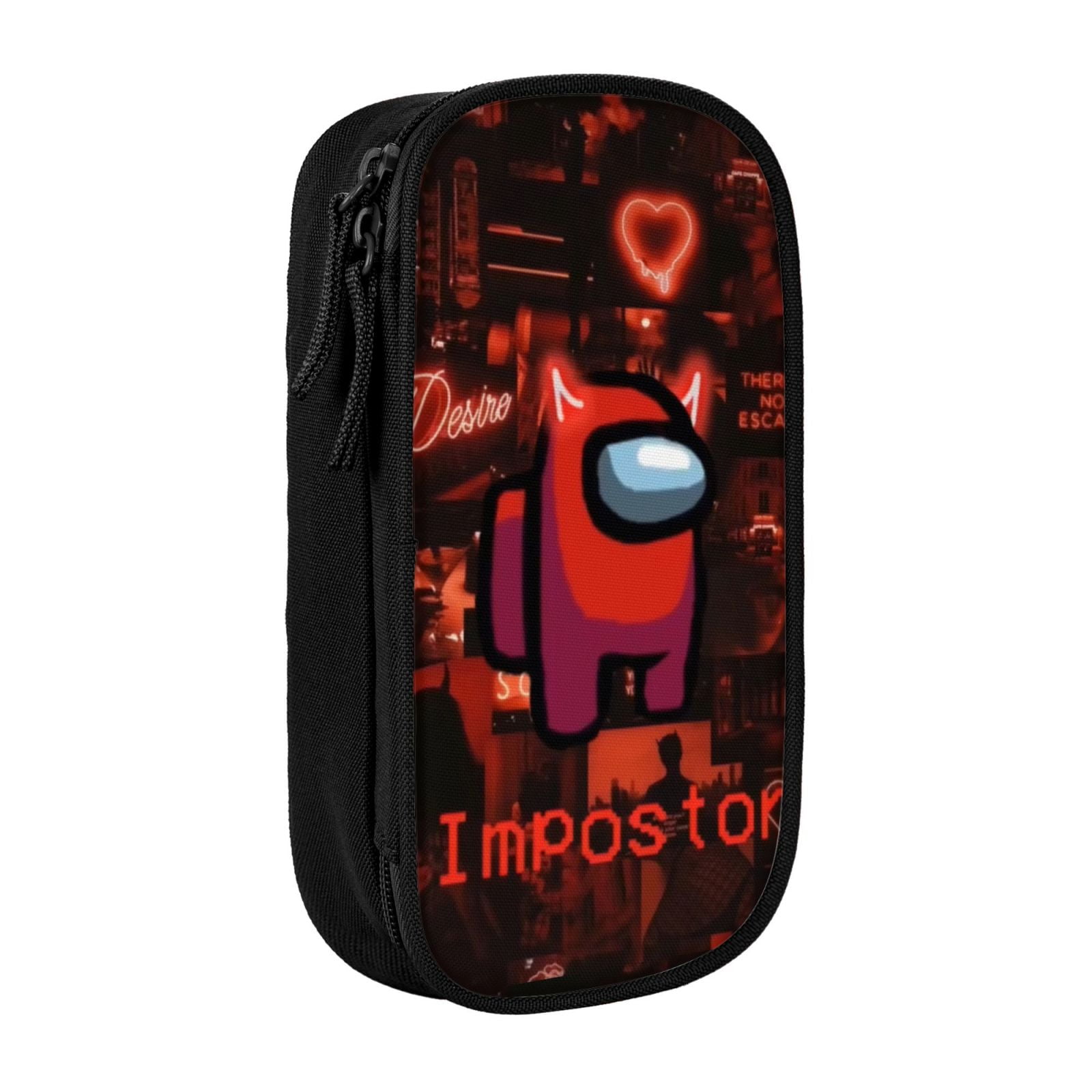 Among Us Red Pencil Case,Pencil Pouch,Big Pencil Bag Pouch Box ...