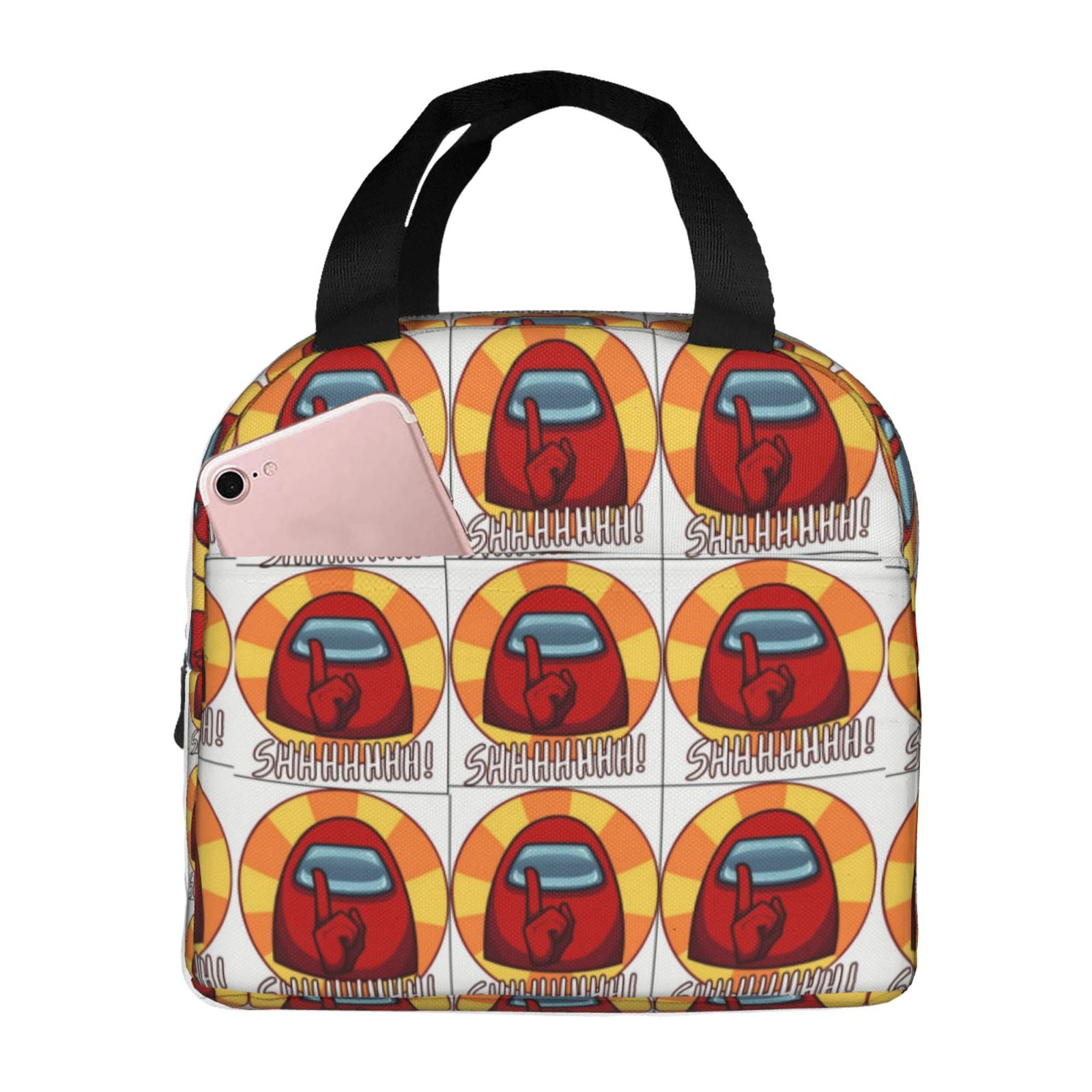 Among Us Red Shh Lunch Box for Women/Men,Insulated Lunch Bag,Lunch Tote ...