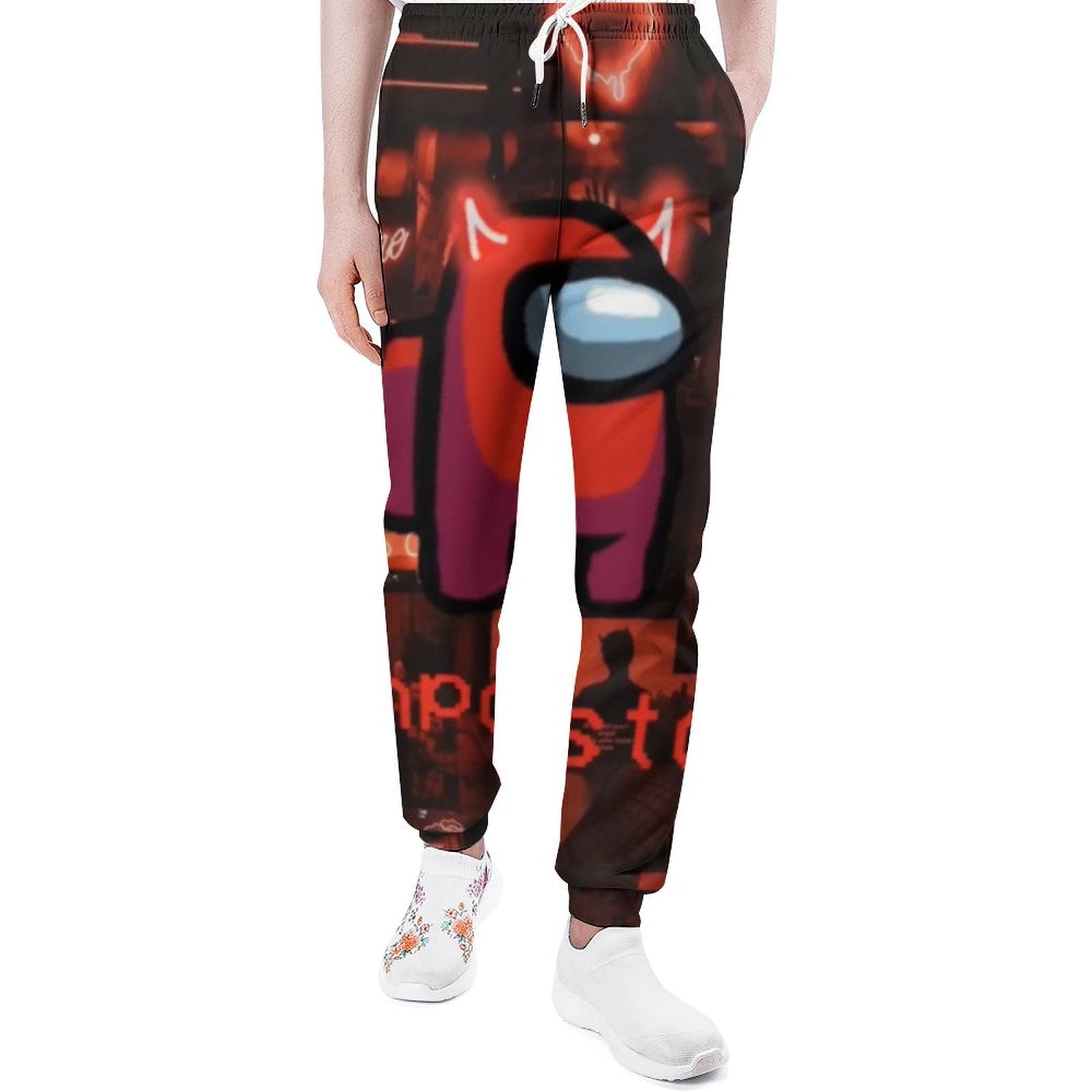 Among Us Red Sweatpants for Men,Track Pants Casual 3D Print Wide ...