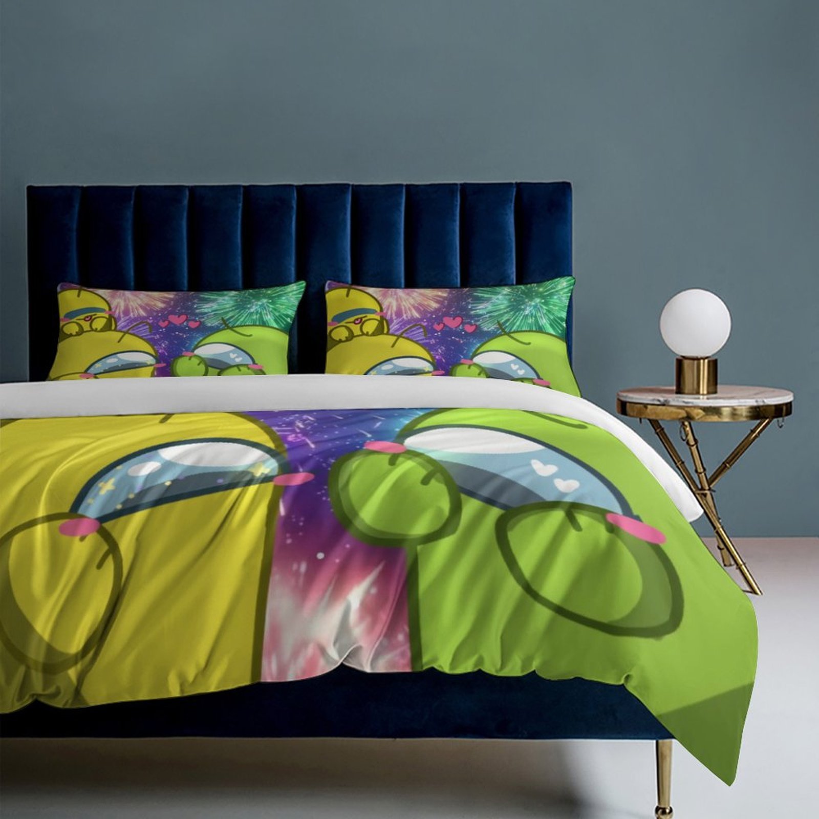 Among Us Rodamrix Yellow Y Lime Duvet Cover for Kids Girls Bedding,3D ...