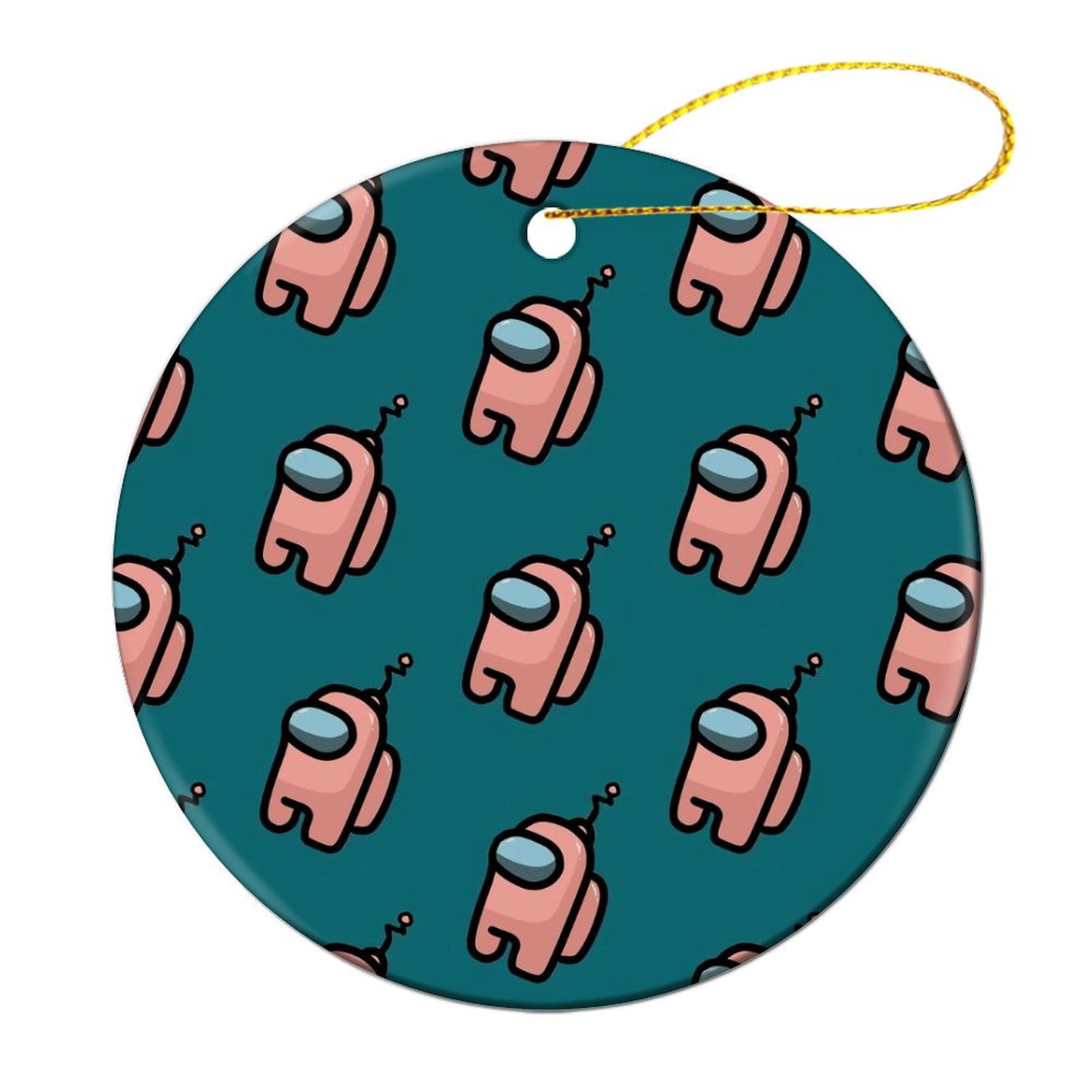 Among Us Seamless Pattern Christmas Ornament,Farmhouse Christmas Tree ...