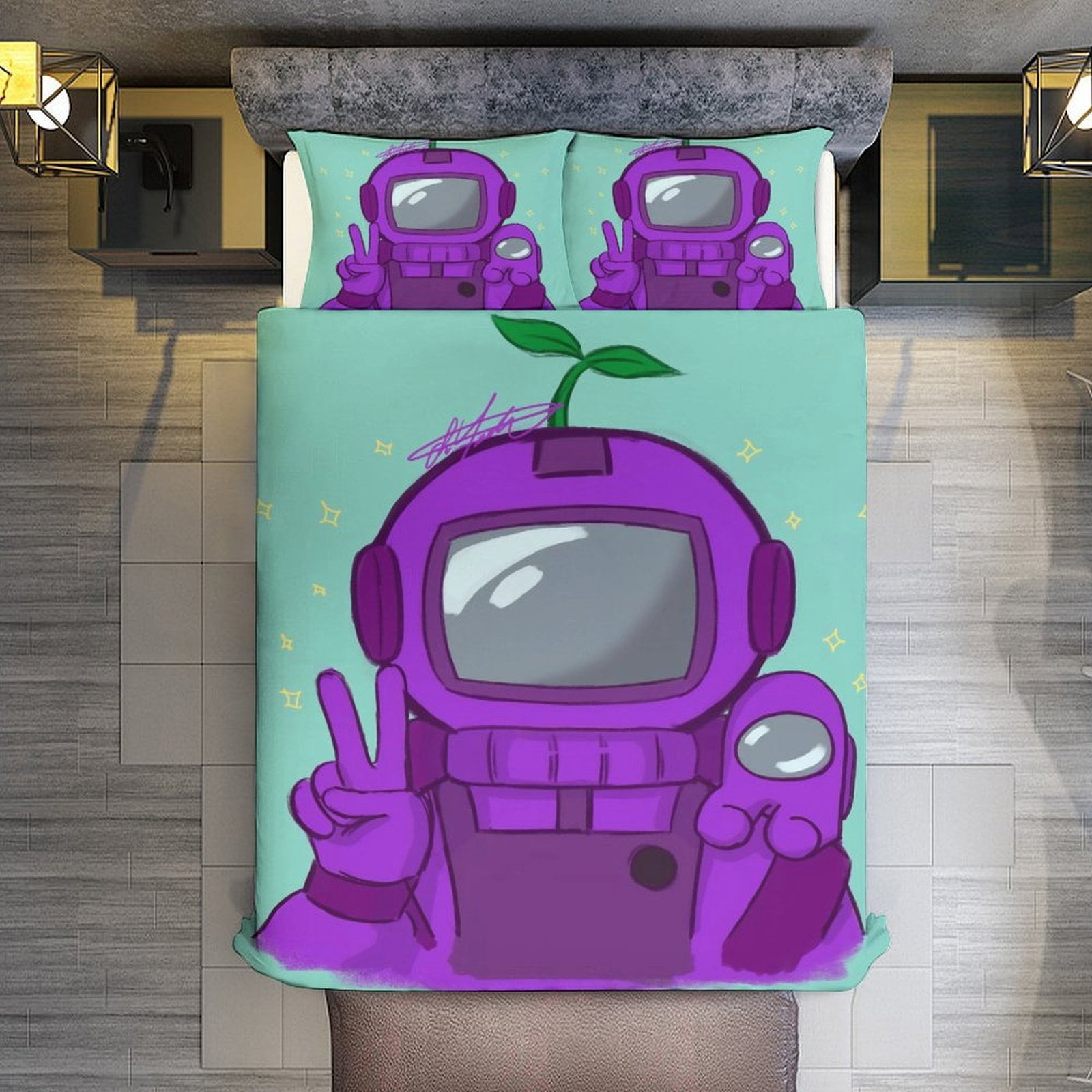 Among Us Serena Bed Sheet Set for Kids Boys Girls Bedding,Duvet Cover ...