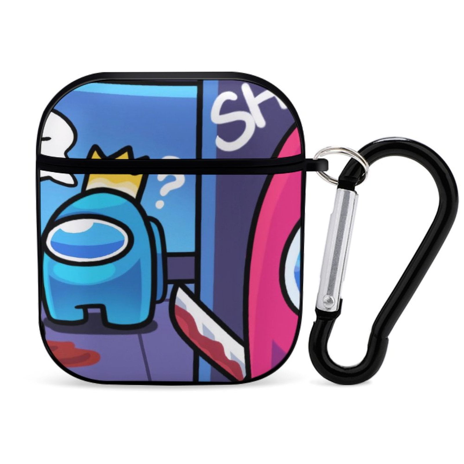 Among Us Shh AirPod Case Cover,PC Hard Shell Shockproof Protective Skin ...