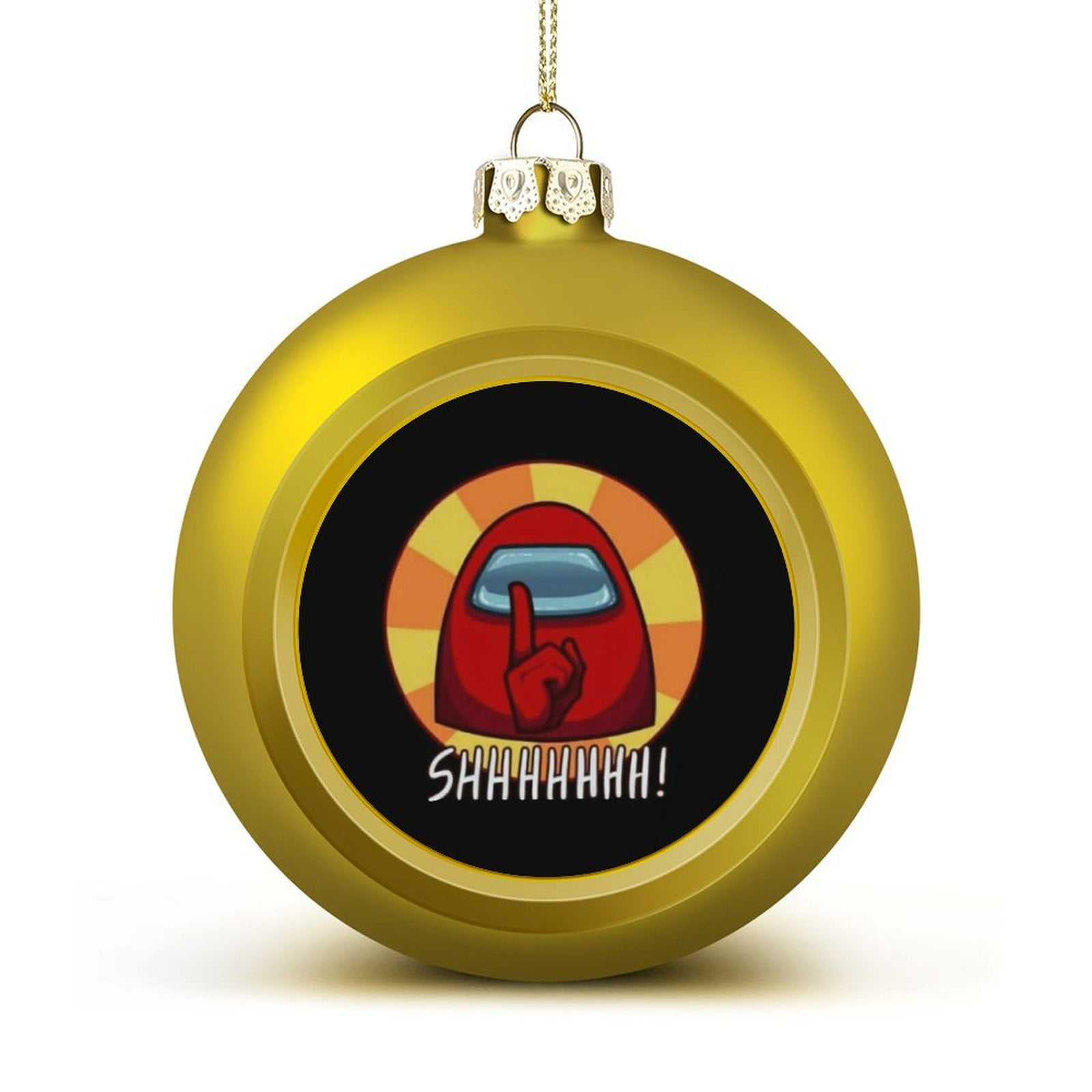 Among Us Shhh Christmas Large Ball Ornaments for Tree Decorations ...