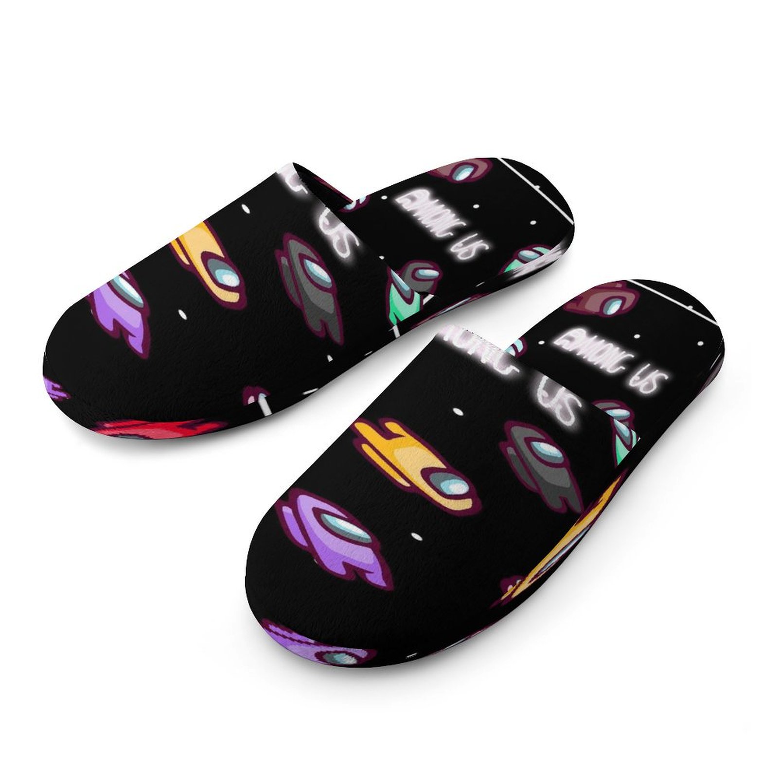 Among Us Slippers for Mens Unisex Cozy Memory Foam Scuff Slippers ...
