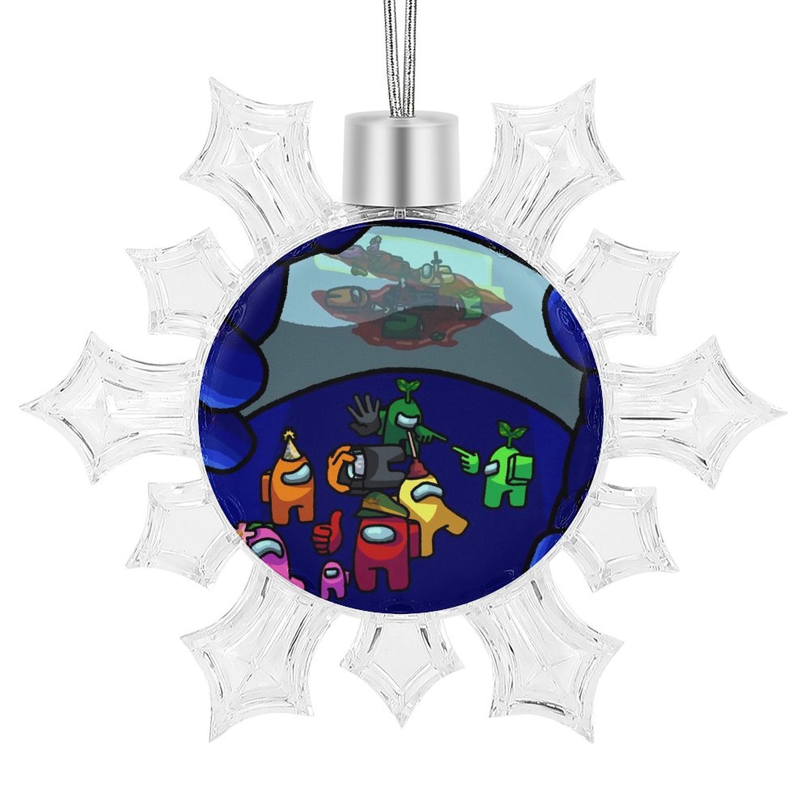 Among Us Snowflake Ornaments for Tree,Snowflakes Christmas Tree ...