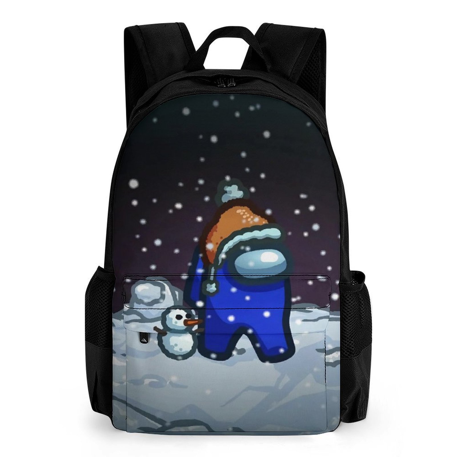 Among Us With Snowman Laptop Backpacks with Pocket, Casual Lightweight ...