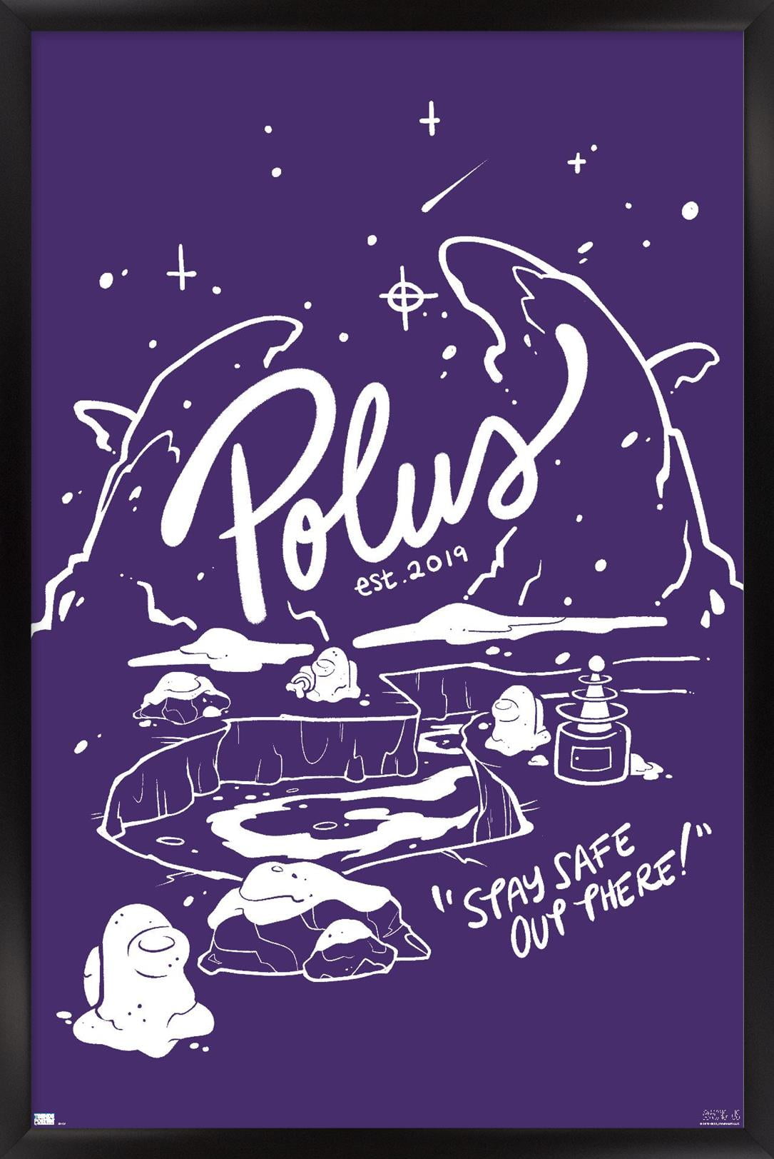 Among Us - Stay Safe Out There Wall Poster, 22.375" x 34" Framed ...