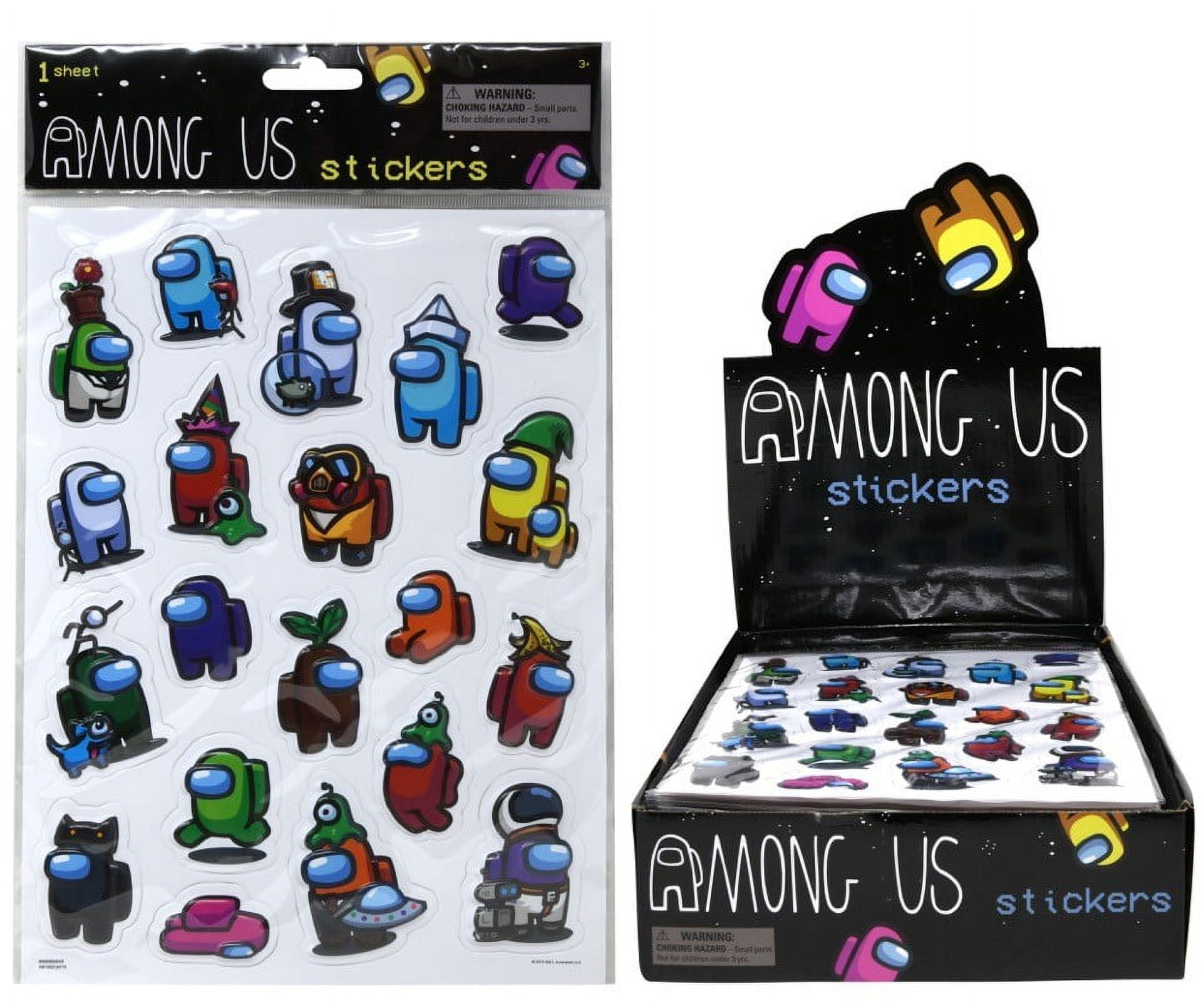 Among Us Imposter Decor Merchandise Set - Kids Gift Stickers Kit ...