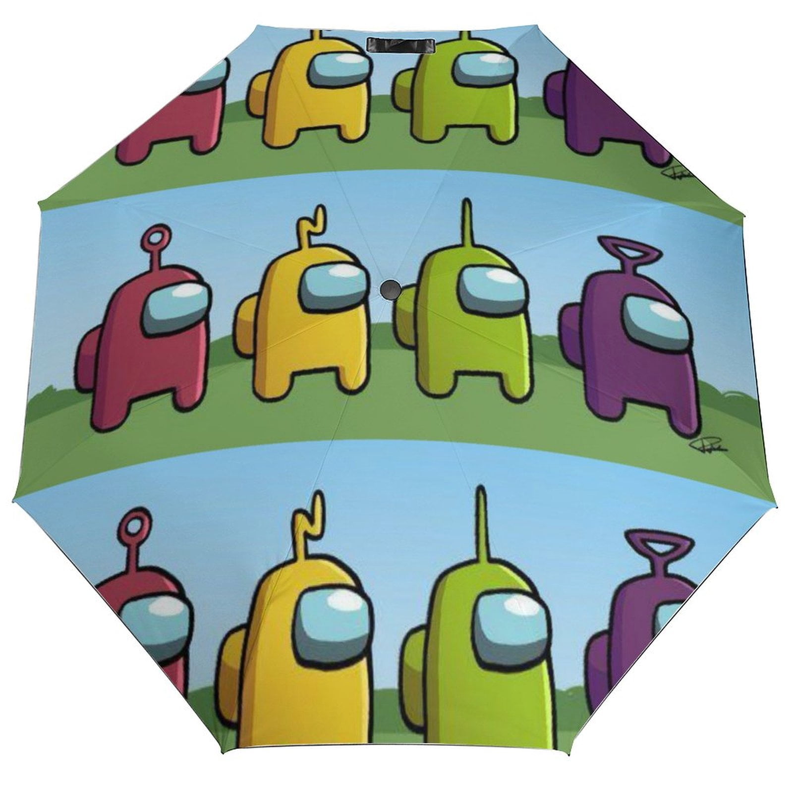 Among Us Sun umbrella Automatic Open/Close Sun Rain Travel Umbrella UV ...