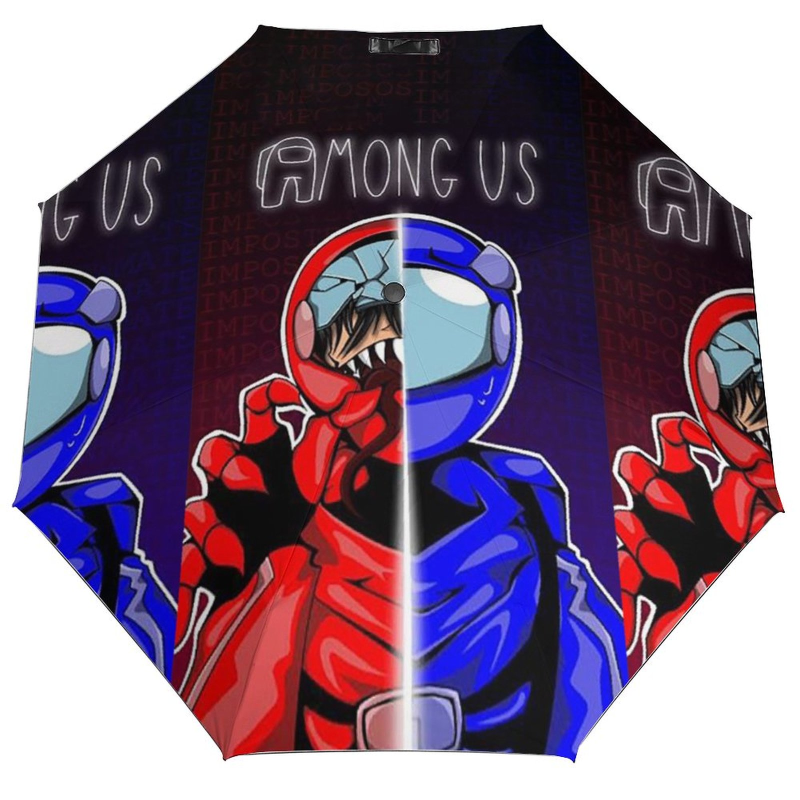 Among Us Sun umbrella Automatic Open/Close Sun Rain Travel Umbrella UV ...