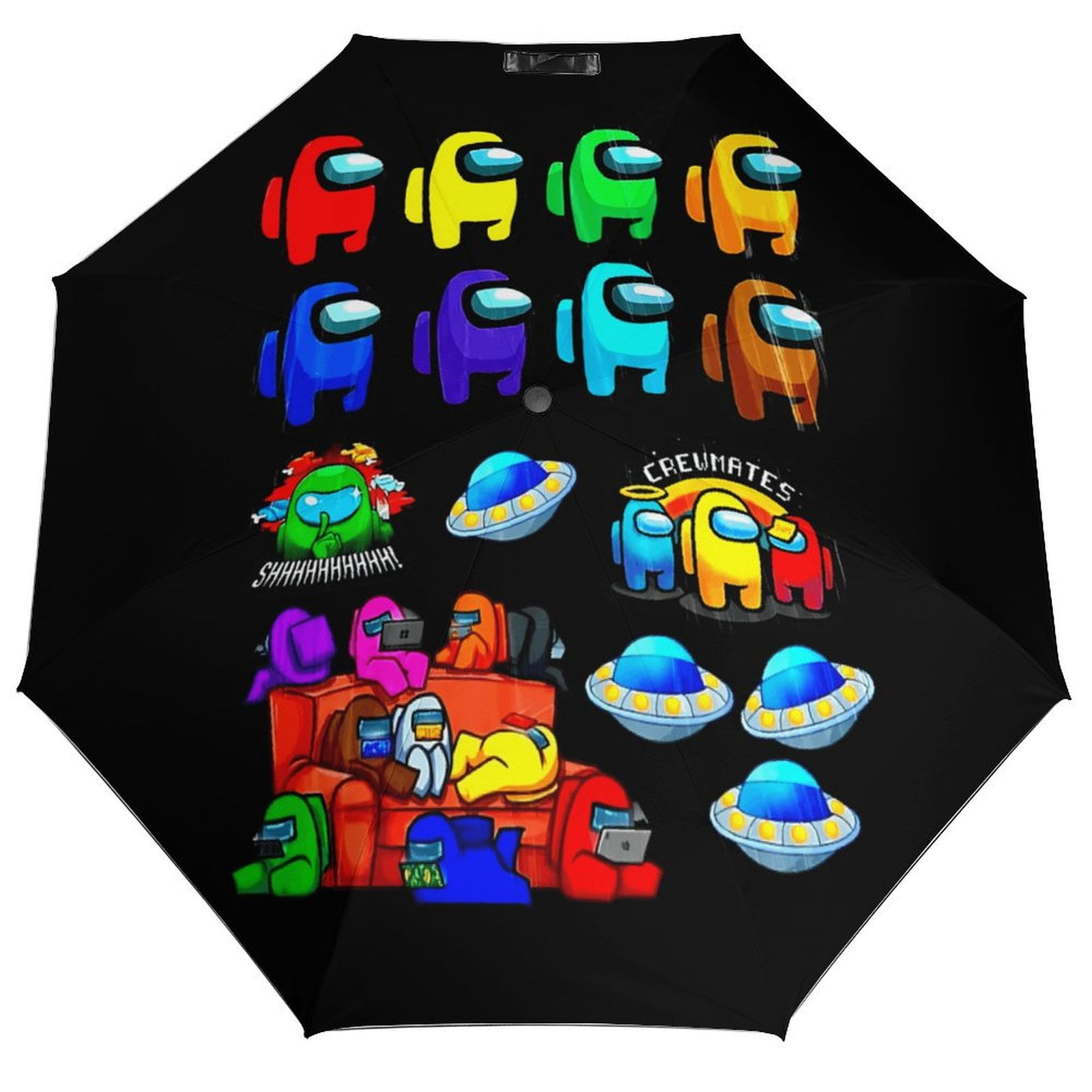 Among Us Sun umbrella Automatic Open/Close Sun Rain Travel Umbrella UV ...