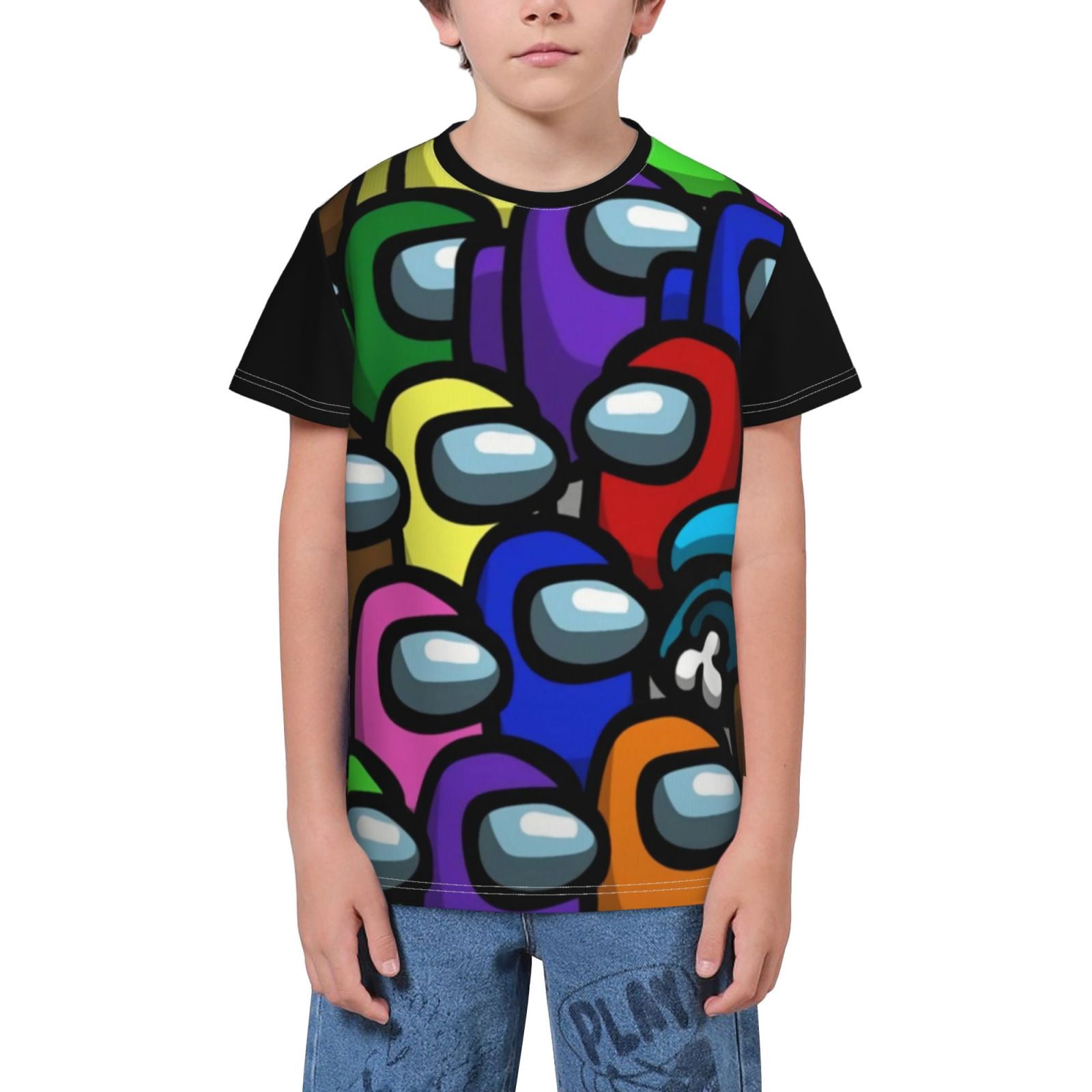 Among Us T-Shirt for Boys Teens Kids 6-16Y,Summer Short Sleeve T Shirt ...