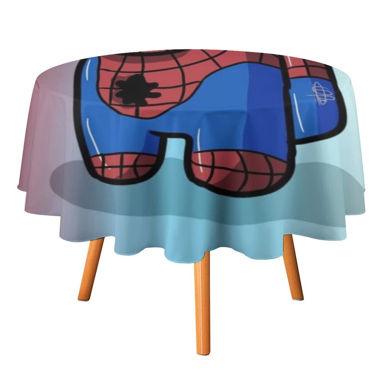 Among Us Table Cloth Round Tablecloth Polyester Table Circular Table ...
