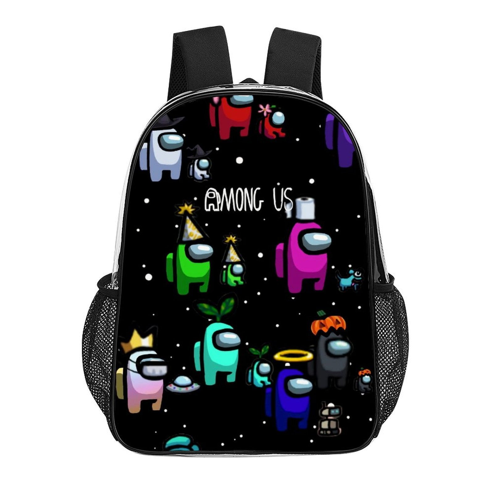 Among Us-Tasks 17 Inch Clear Backpack Large Capacity Heavy Duty PVC ...