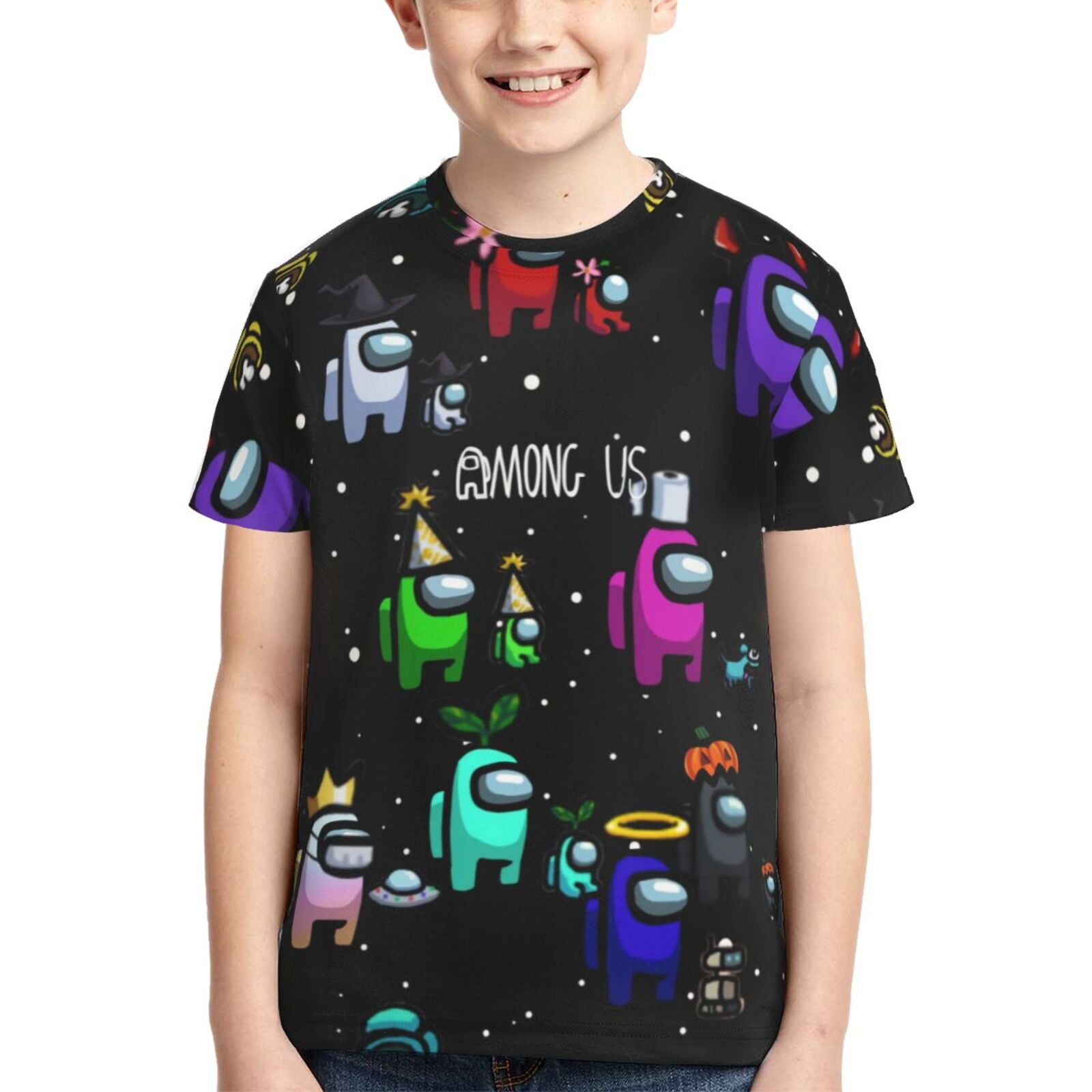 Among Us-Tasks Boys Teens T-Shirts,Cool 3D Graphic Short Sleeve Tee Shirt 4-16 Years,S - Walmart.com